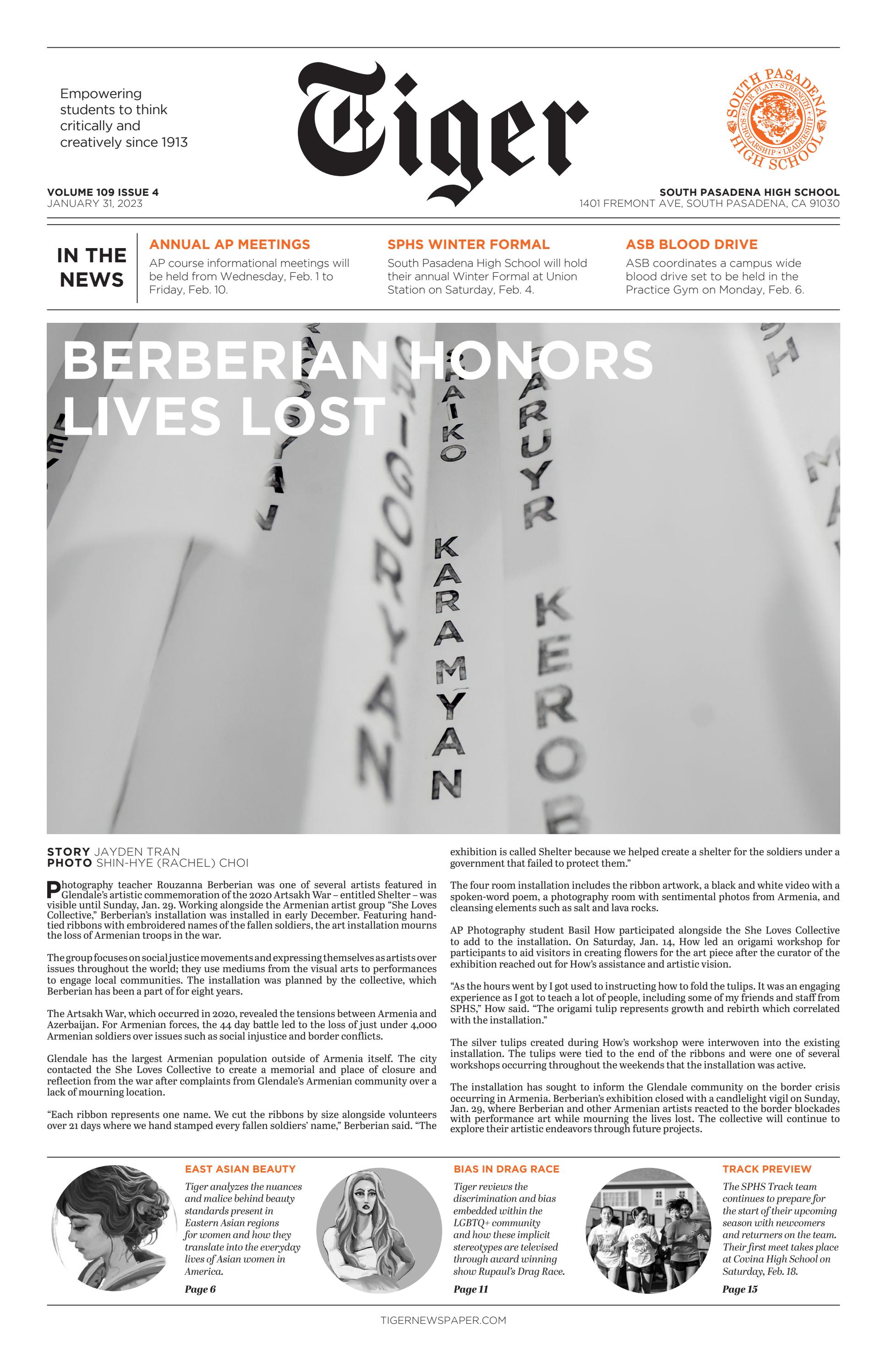 Tiger Newspaper January 2023 by Tiger Newspaper - Issuu