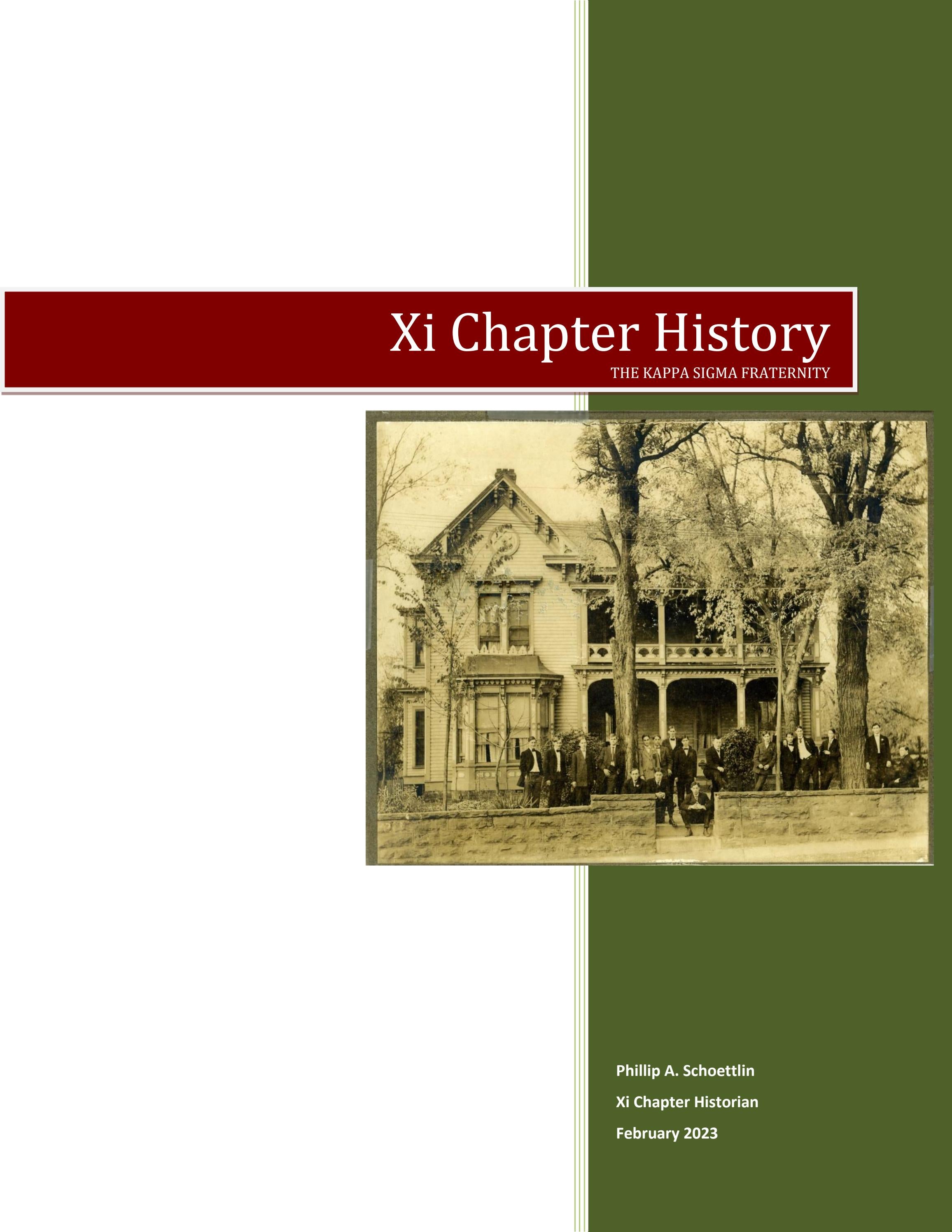 A Century of Tradition, A History of Xi Chapter of Kappa Sigma by Xi ...