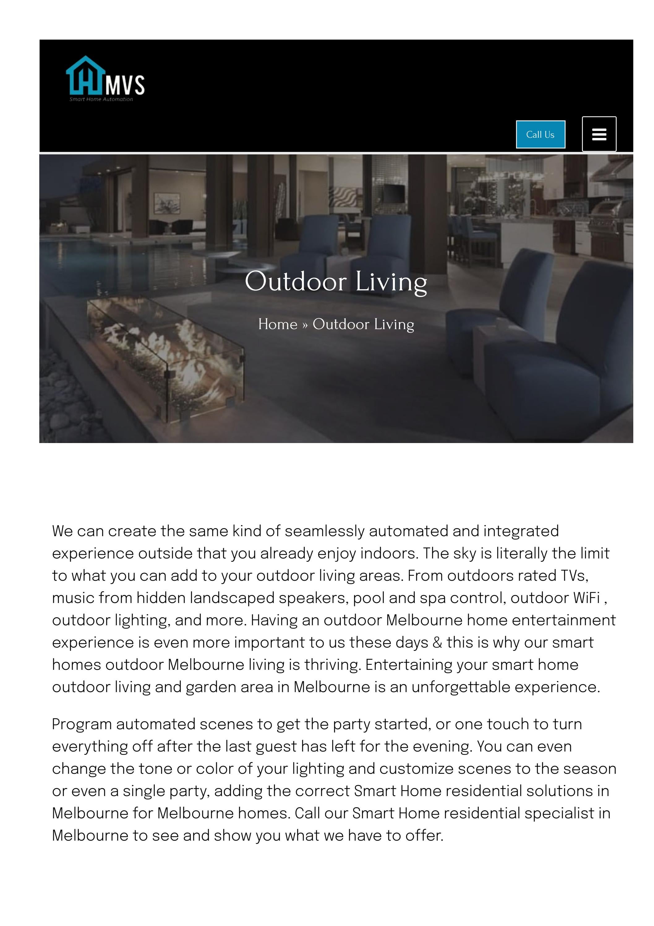 Outdoor Living & Home Automation Services Melbourne by MVS Melbourne ...