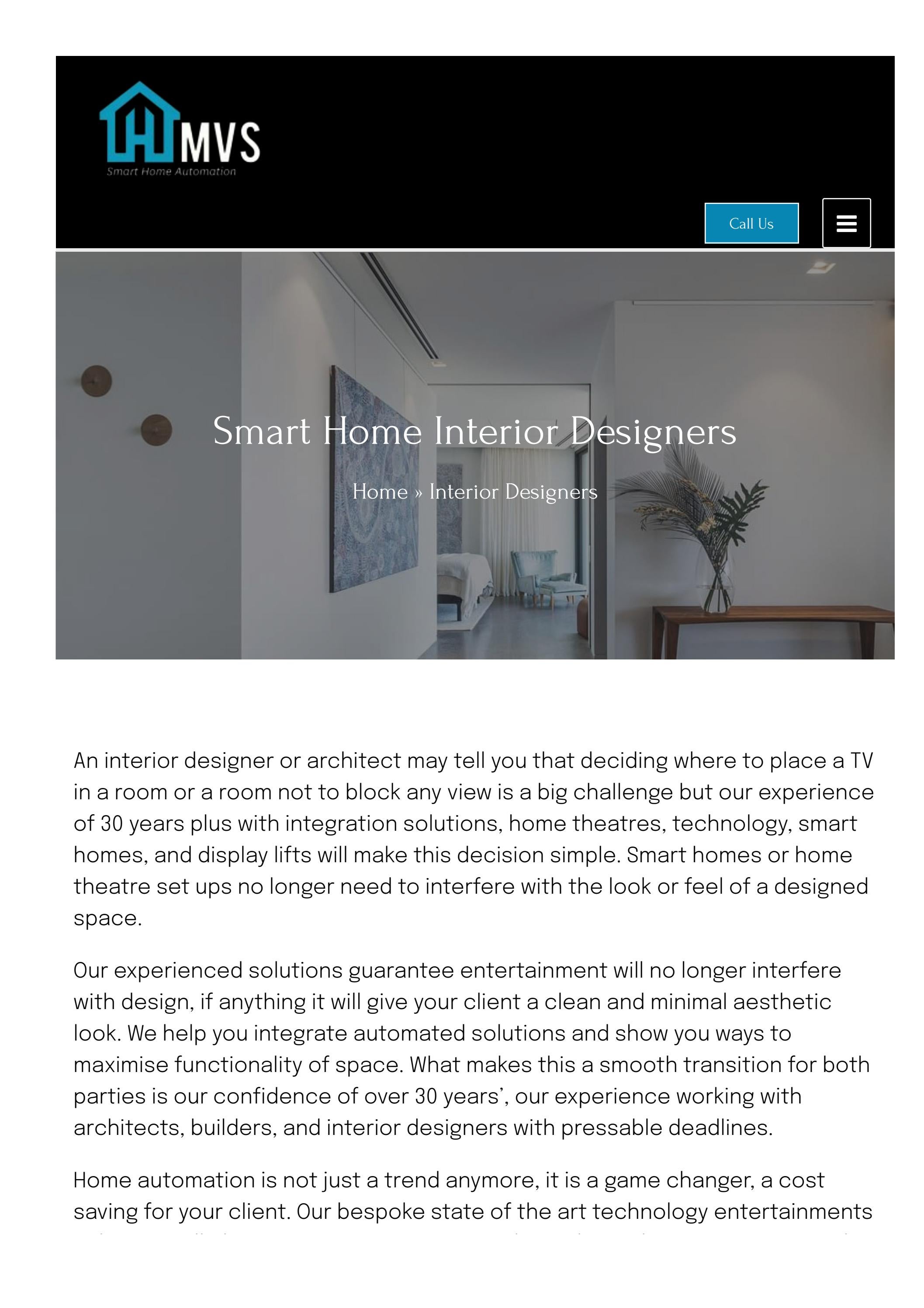 Smart Home For Interior Designers Melbourne by MVS Melbourne - Issuu