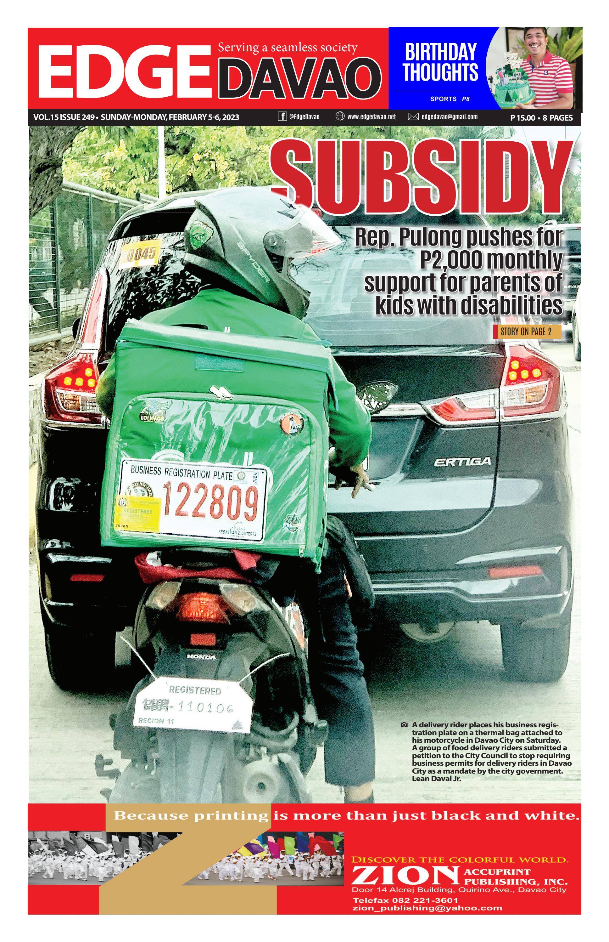 Edge Davao Vol. 15 Issue 249 | Sunday-Monday, Feb. 5-6, 2023 by Edge Davao The Business Paper ...