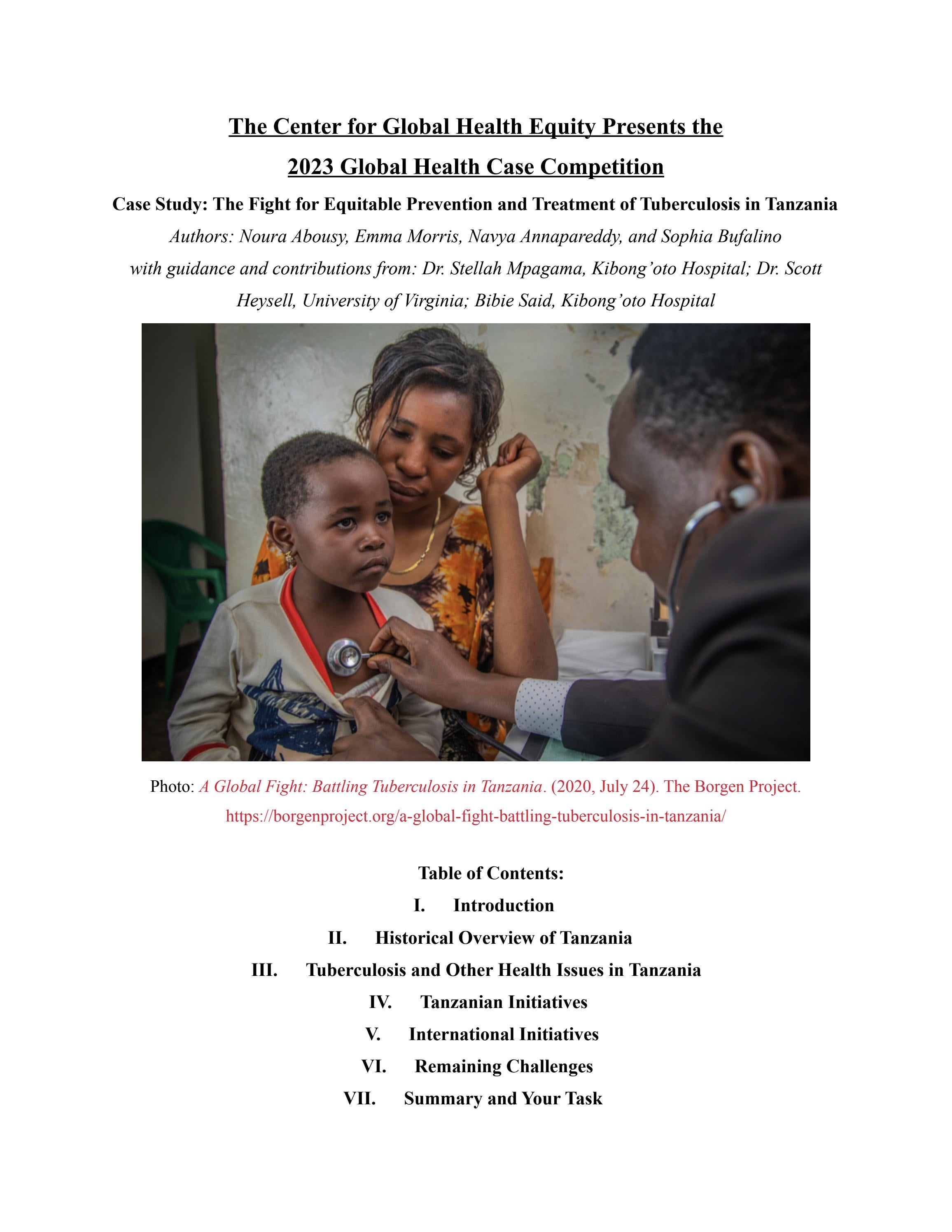 2023 UVA Global Health Case Competition Case by CGHE - Issuu
