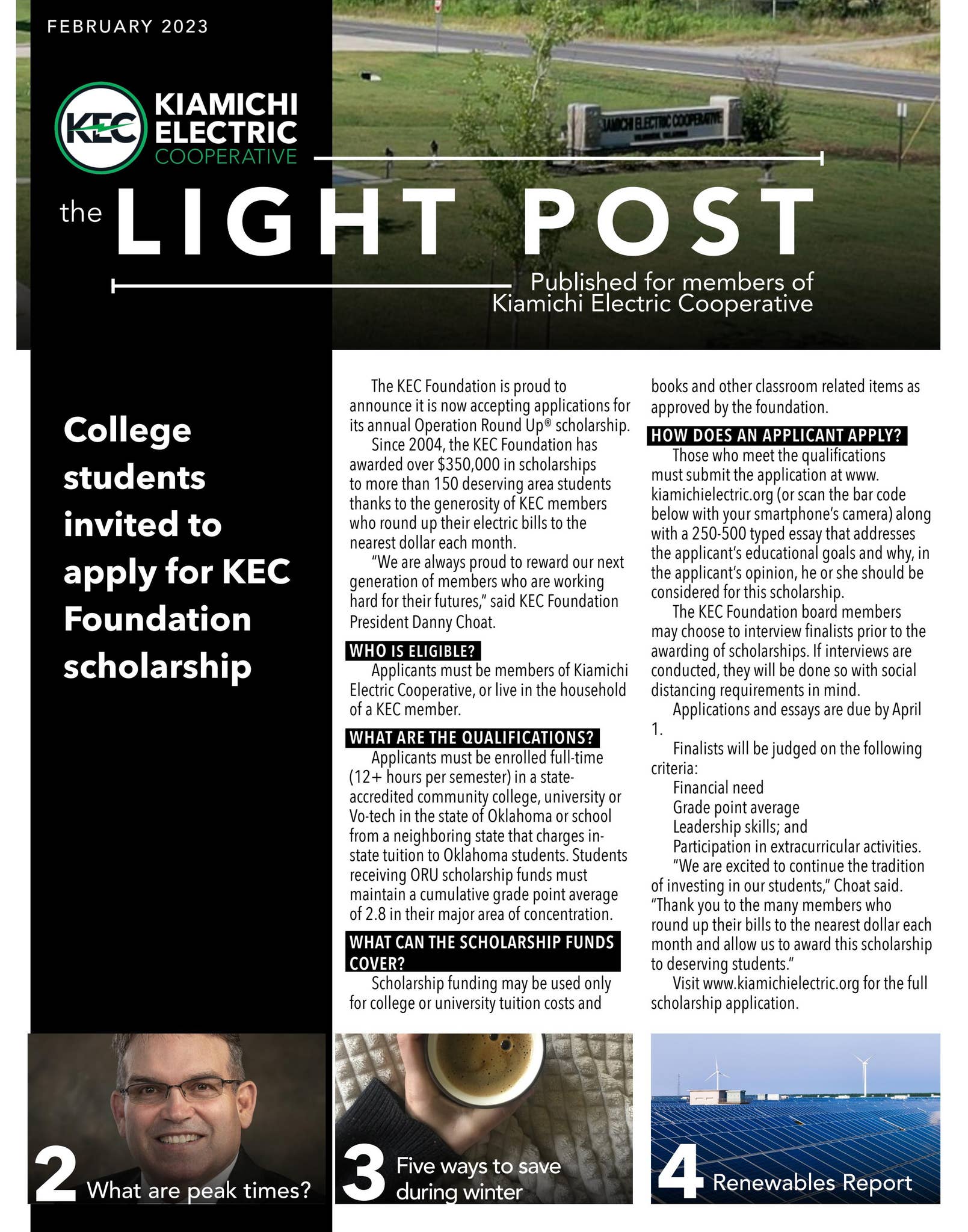 KEC Light Post February 2023 by kiamichielectric - Issuu