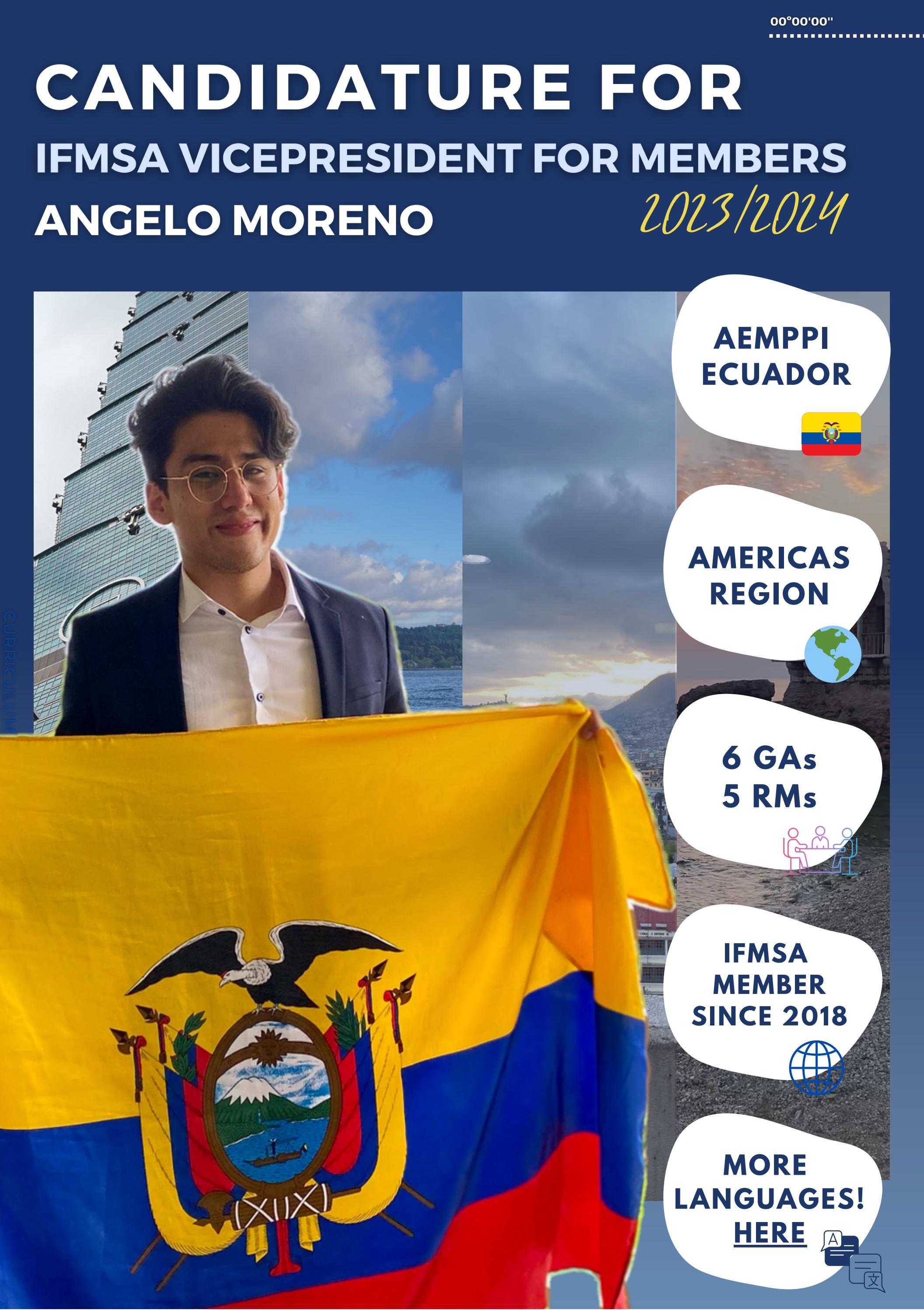 Candidature - IFMSA Vice-President for Members 2023/2024 - Angelo ...