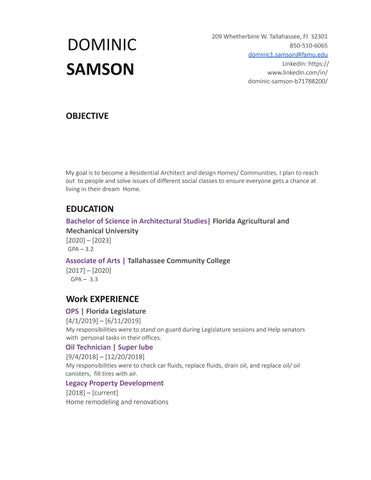 Dominic Samson Resume by dominicsamson - Issuu