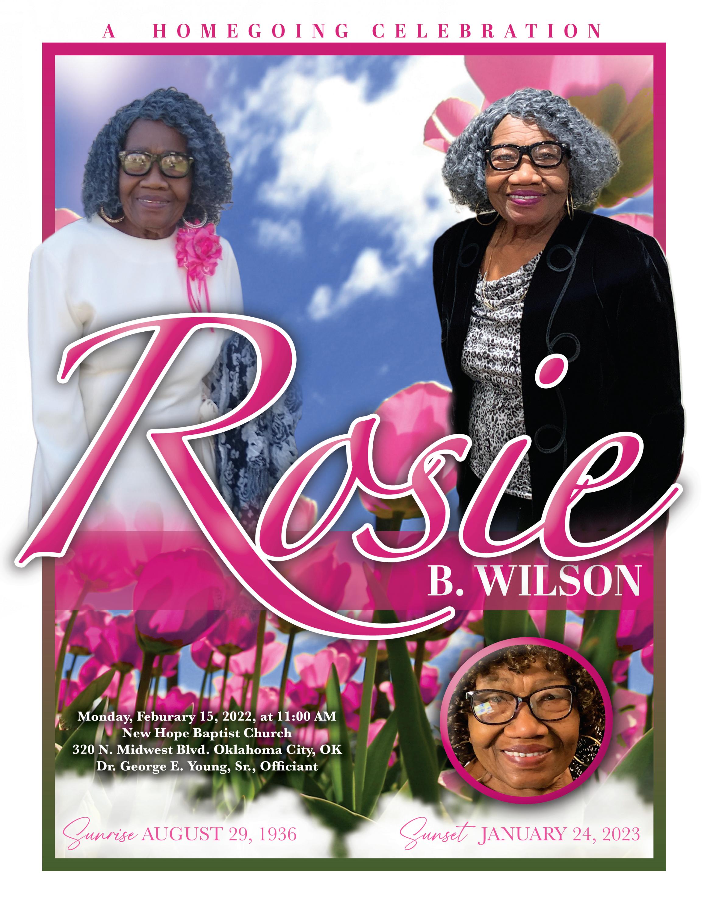 Rosie Wilson Program by The Print House - Issuu