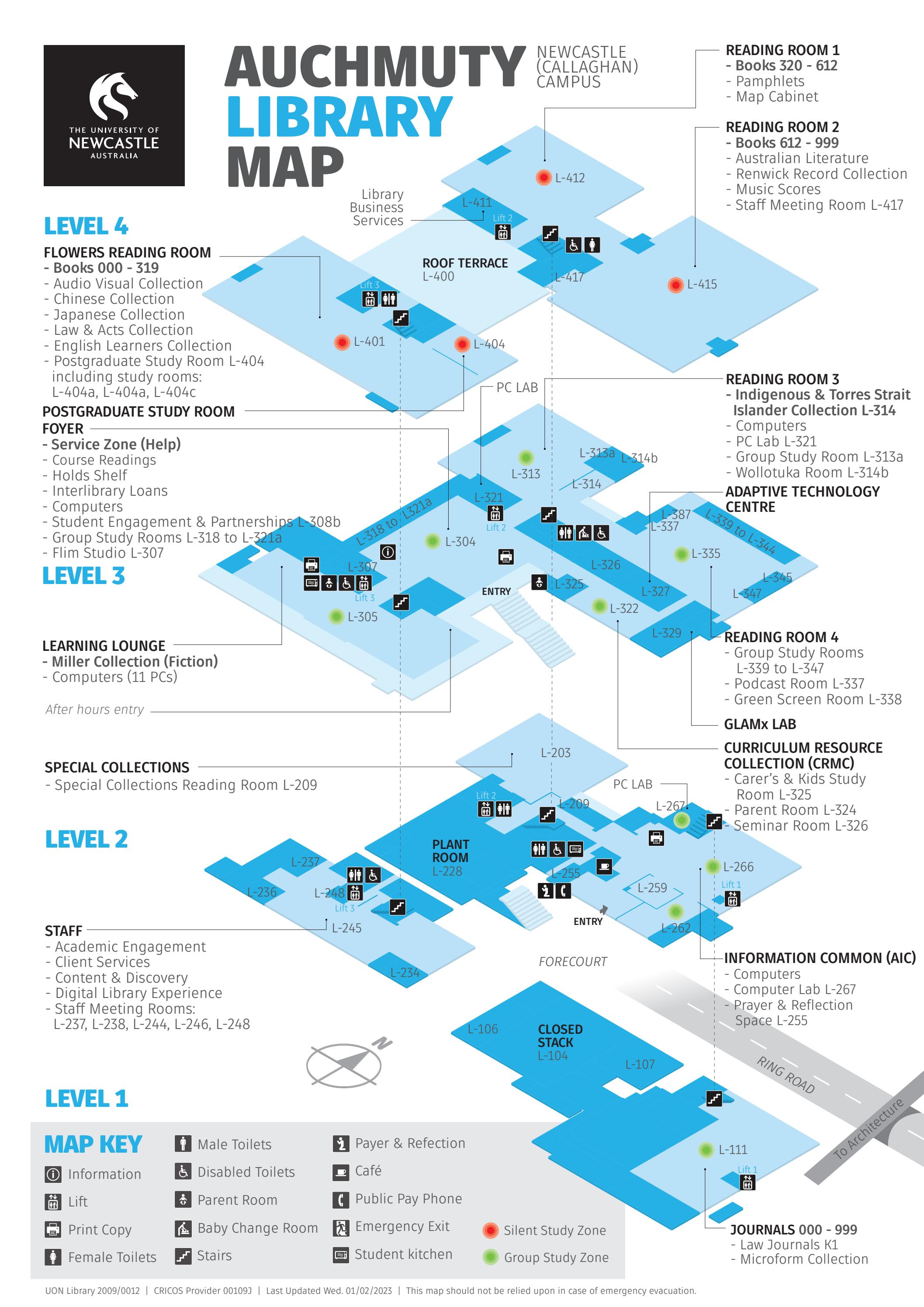 Newcastle University Map