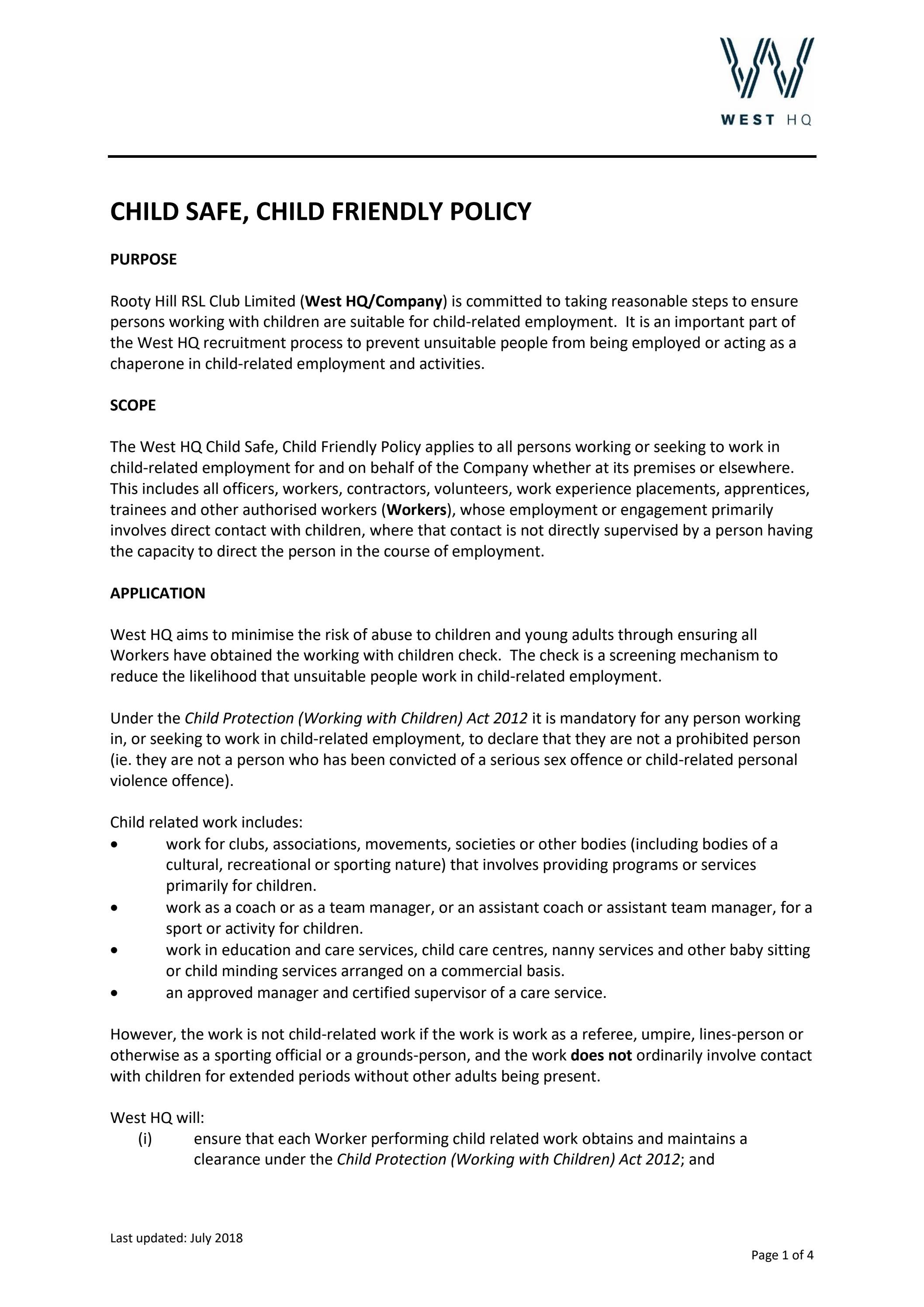 SGAC – Child Safe Child Friendly Policy by westhq - Issuu