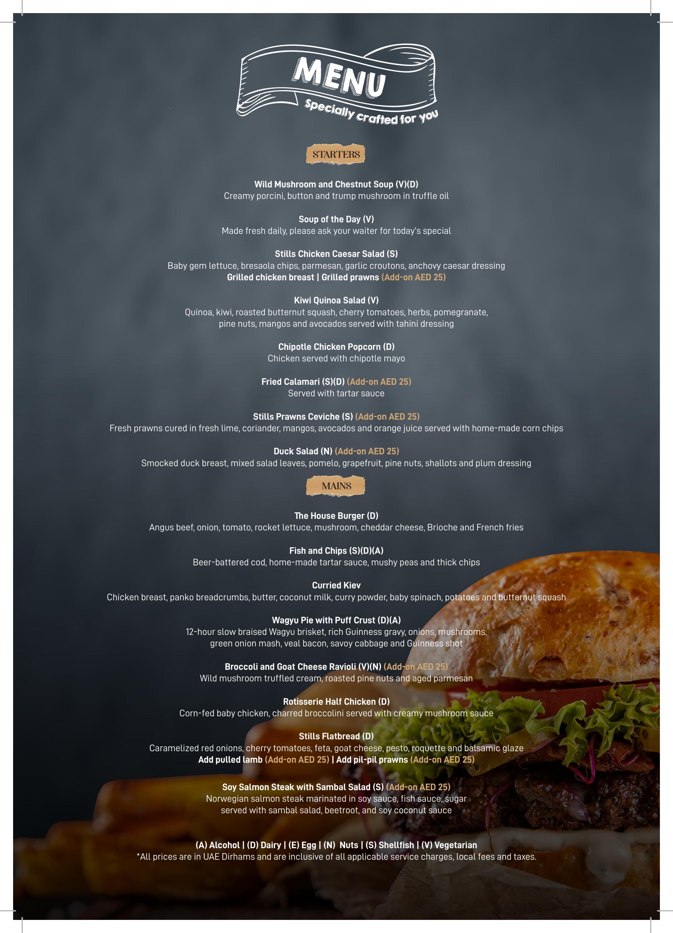 Stills All Inclusive Menu by Yas Plaza Hotels - Issuu