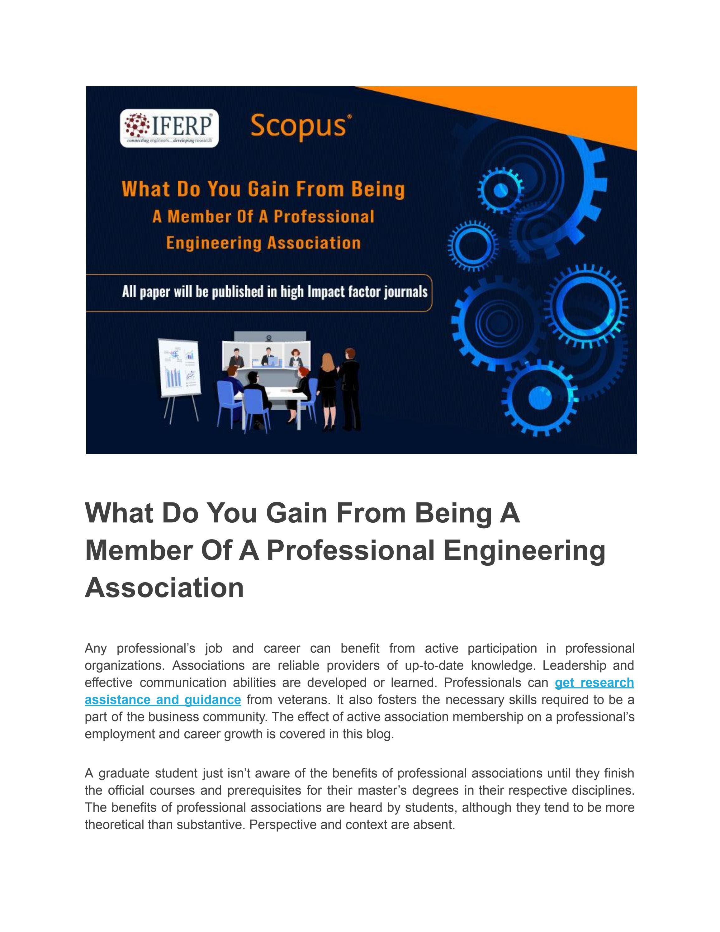 What Are The Benefits Of Becoming A Member Of A Professional