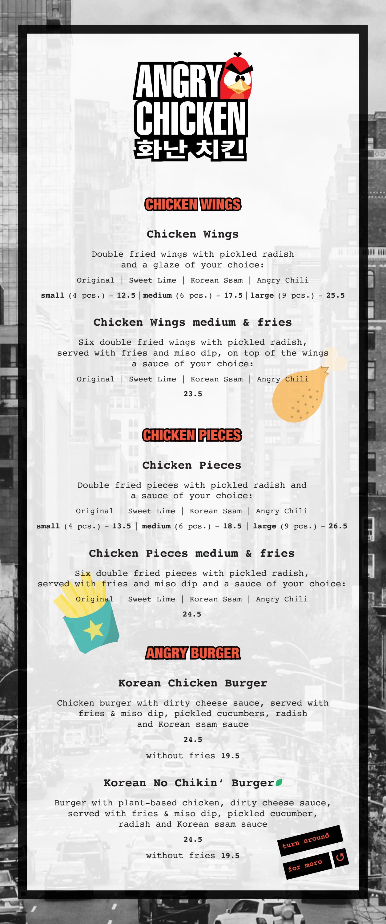 Menu by ANGRY CHICKEN by Familie Wiesner Gastronomie AG - Issuu