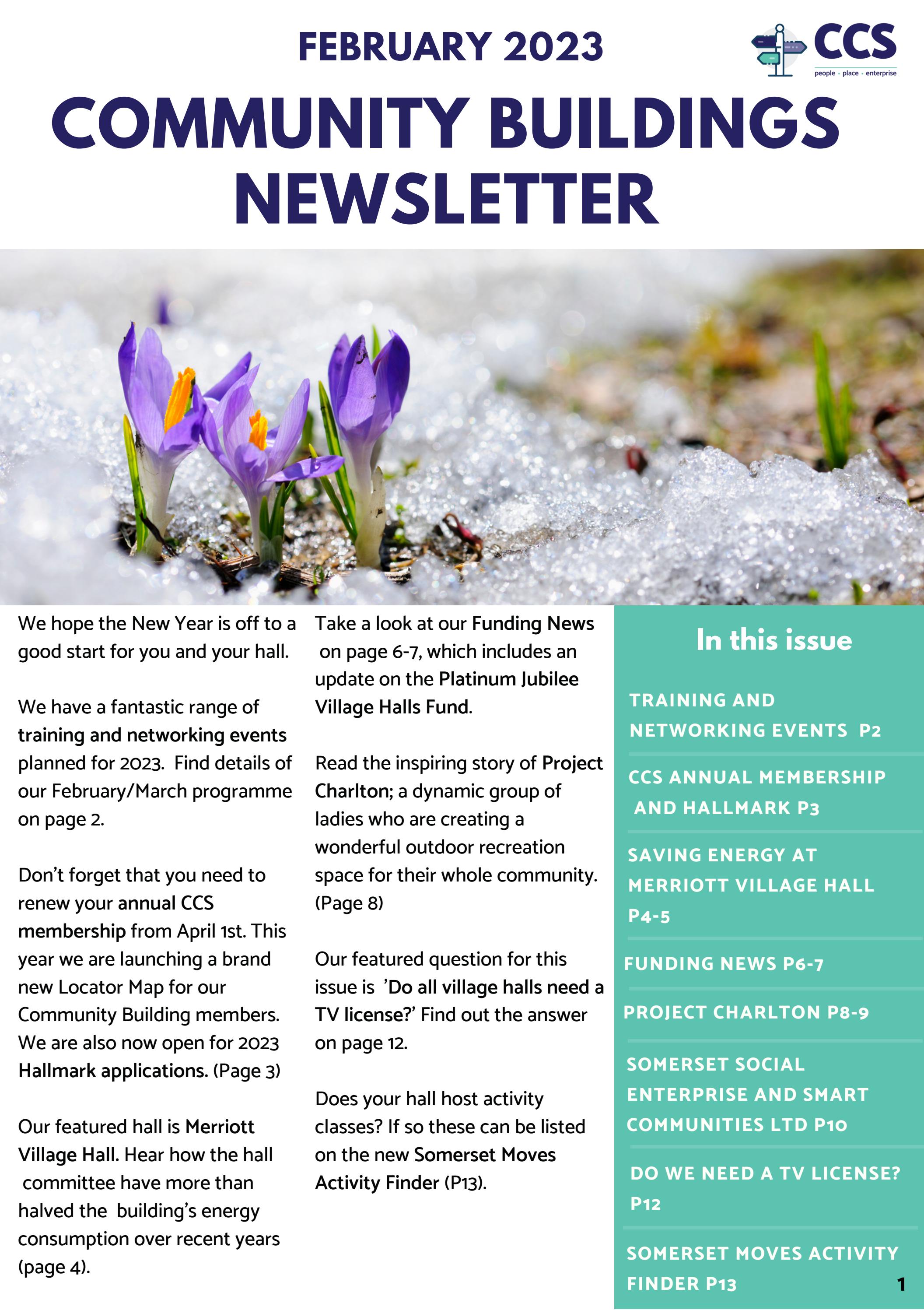 Community Buildings Newsletter Spring 2023 by Community Council for ...