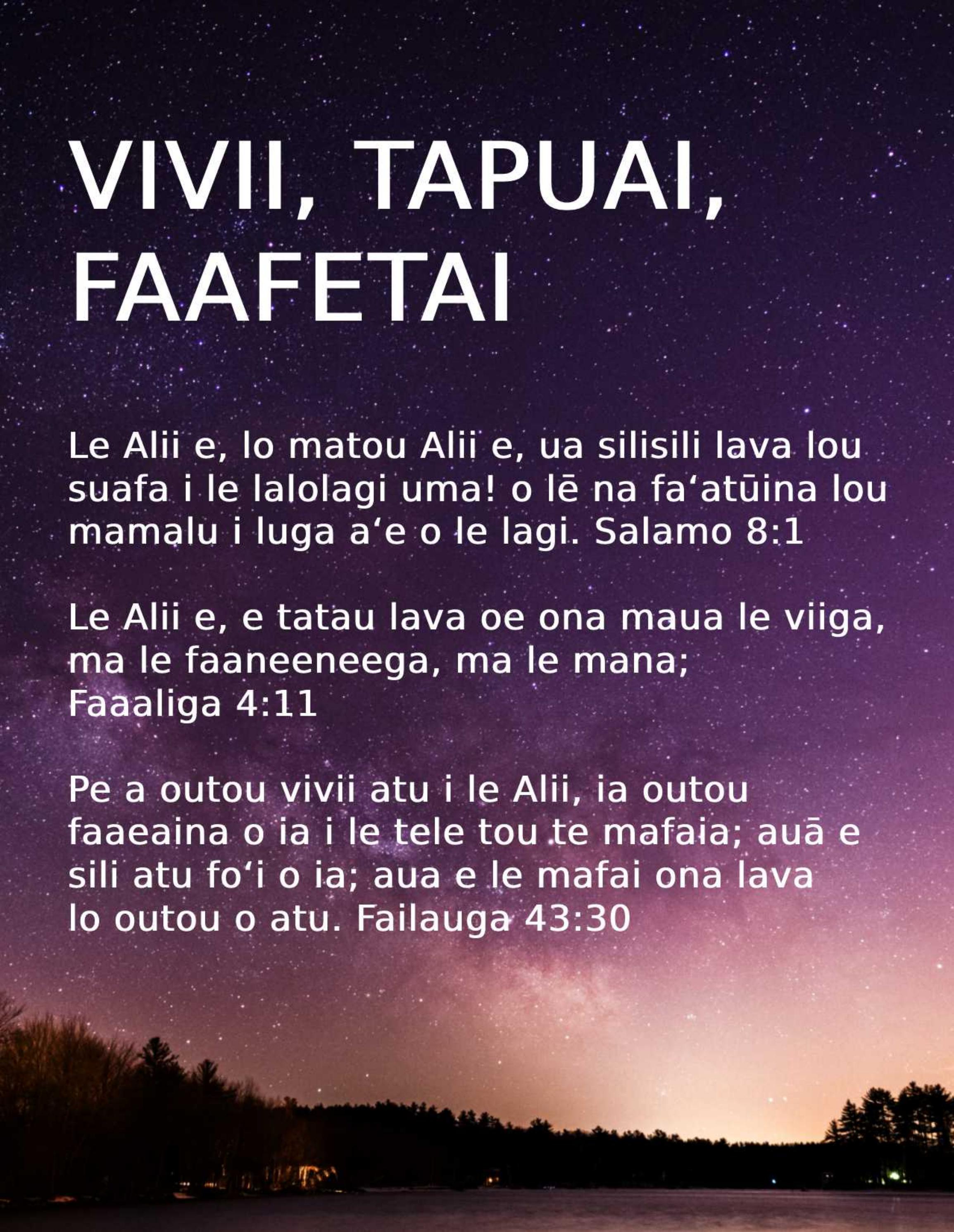 Samoan Praise Worship Thanksgiving Tract by Christian Tracts and ...