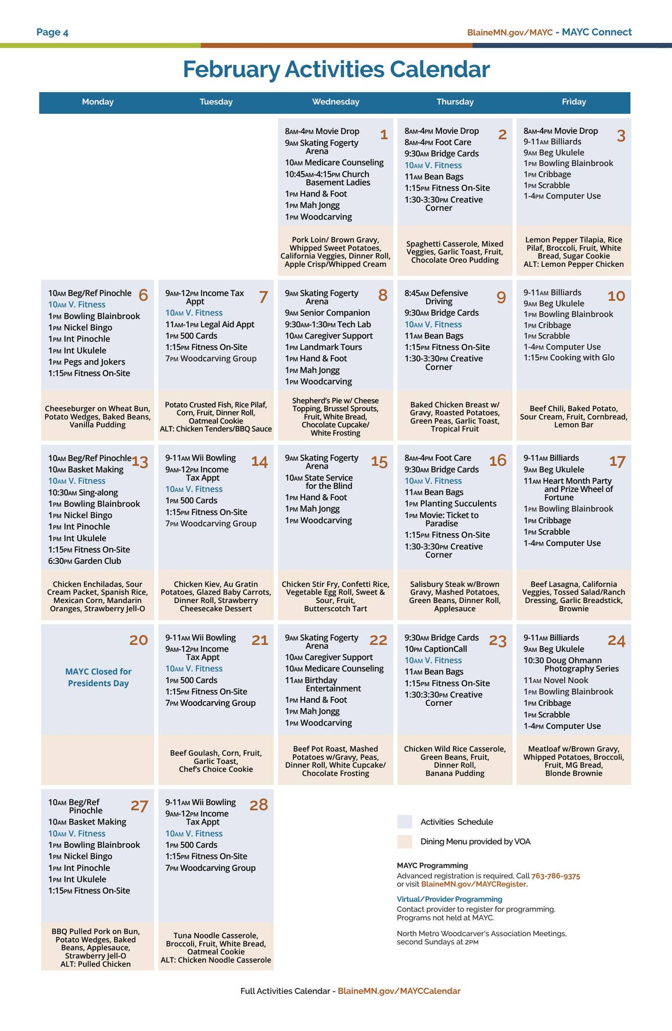MAYC Calendar - February 2023 by City of Blaine - Issuu