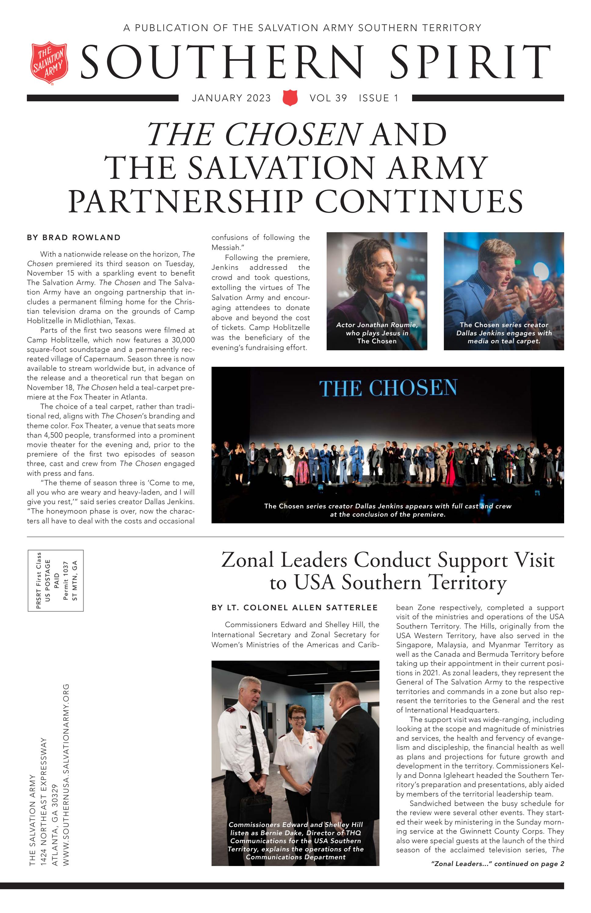 Southern Spirit - Jan 2023 - Vol 39 Issue 1 by salvationarmysouth - Issuu