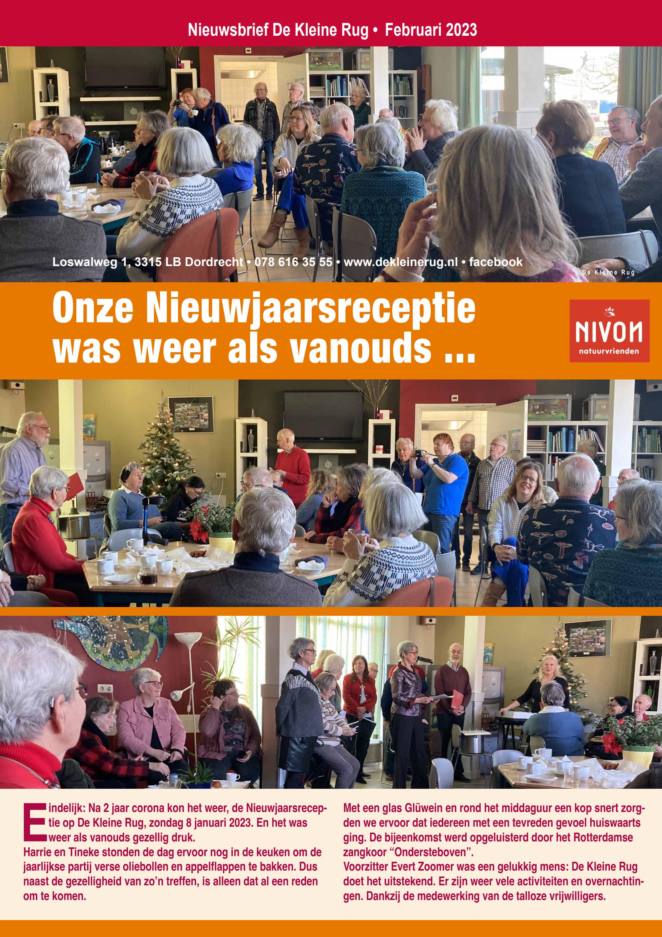 Nieuwsbrief De Kleine Rug Dordrecht | februari 2023 by ATM vormgeving ...