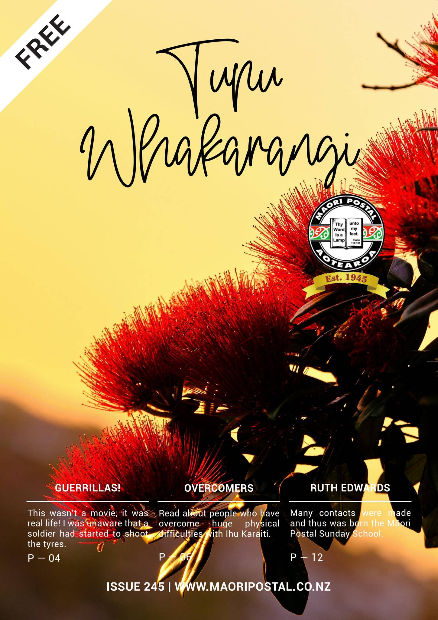 Tupu Whakarangi Magazine Issue 245 by Maori Postal Aotearoa - Issuu