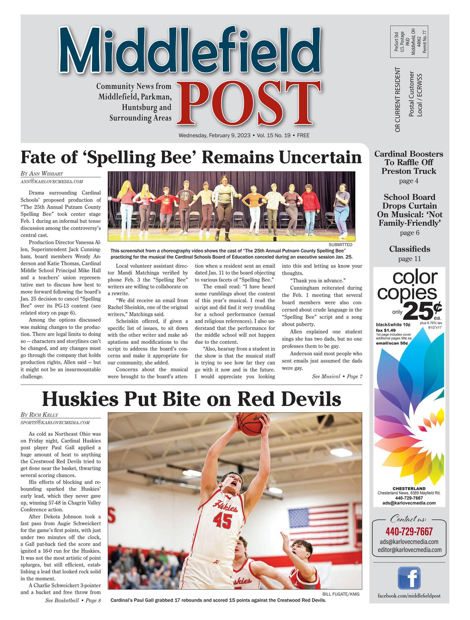 Middlefield Post 2-8-23 by Geauga County Maple Leaf - Issuu