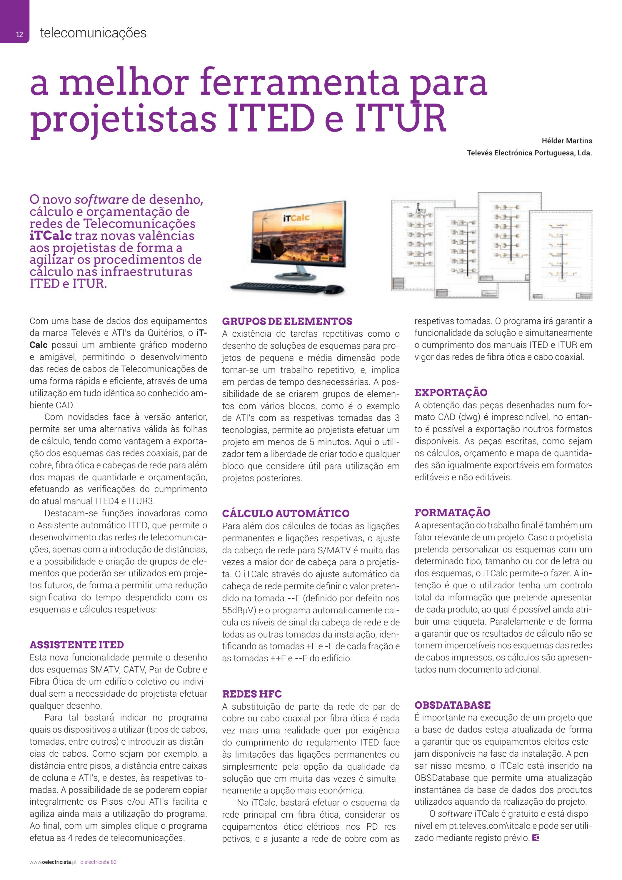 a melhor ferramenta para projetistas ITED e ITUR by cie - Issuu