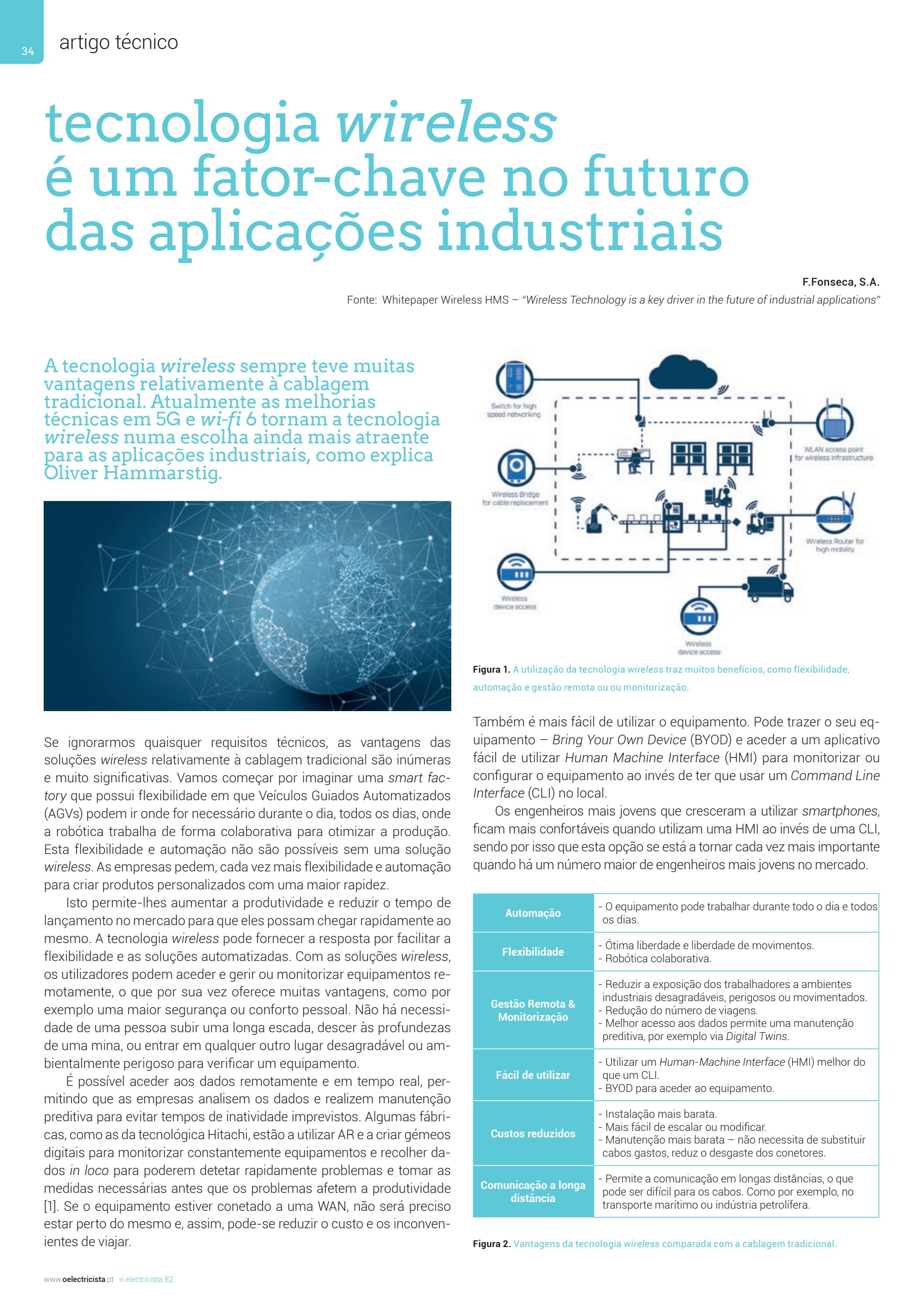 tecnologia wireless é um fator ‑ chave no futuro das aplicações ...