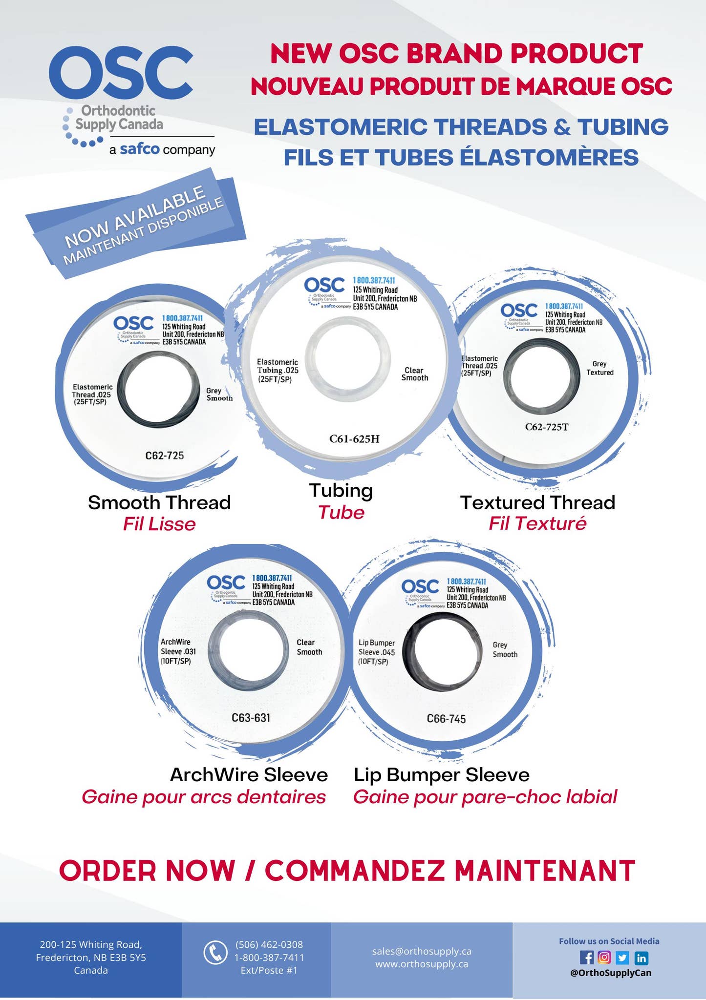 OSC Elastomeric Threads & Tubing by Orthodontic Supply of Canada - Issuu