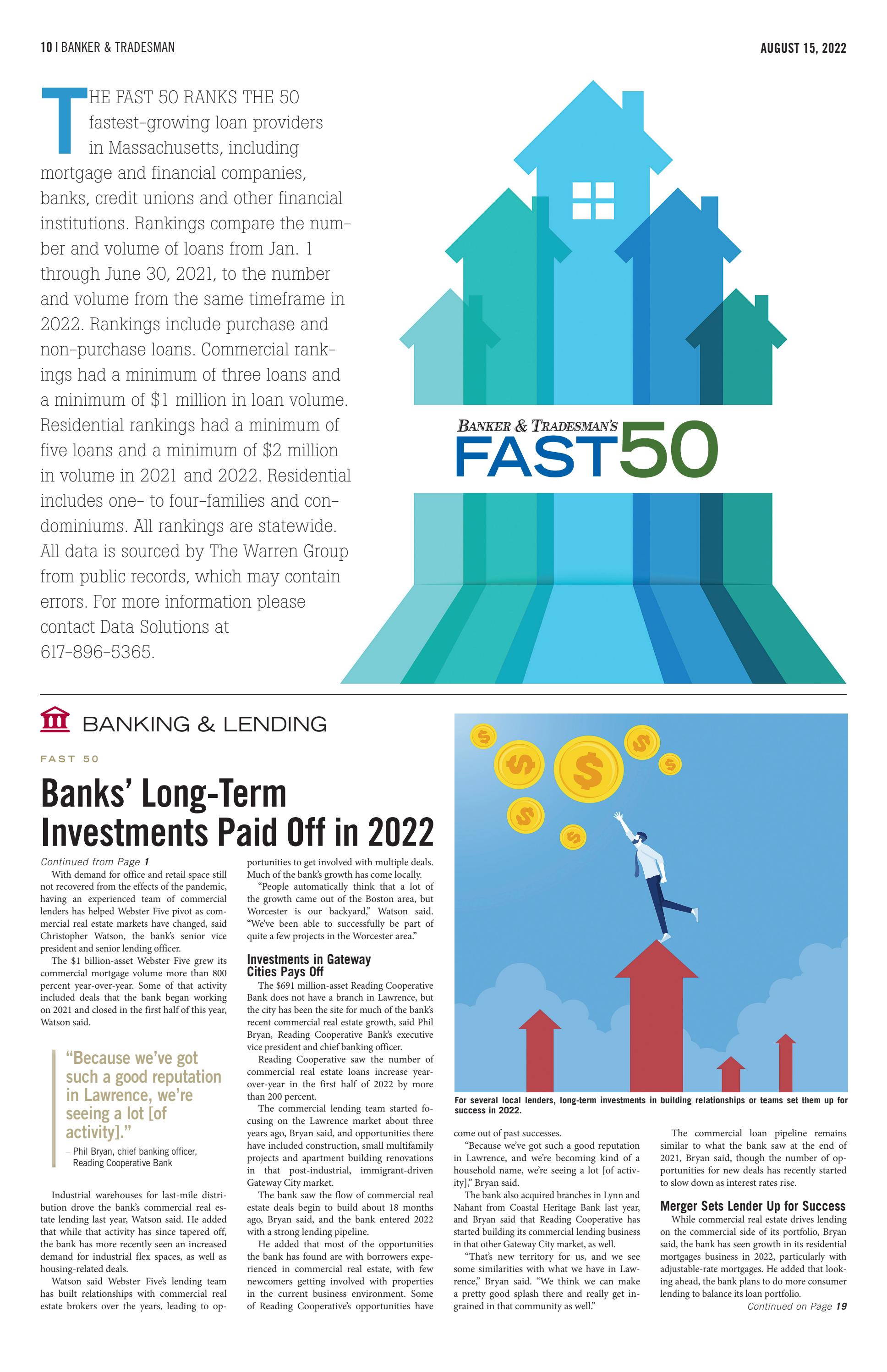 Banker & Tradesman Fast 50 Sample by The Warren Group - Issuu