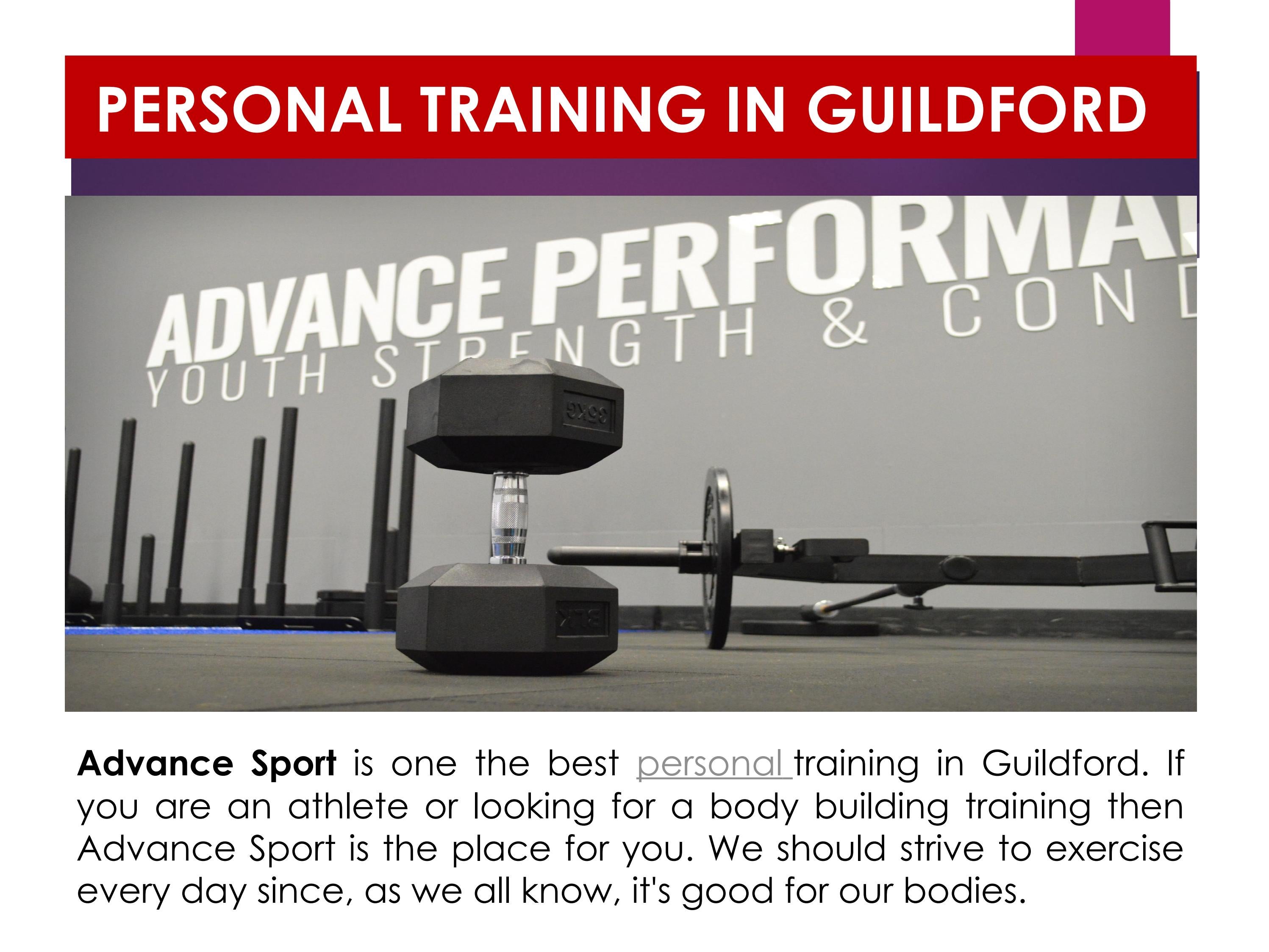 Personal Training in Guildford by Advance Sport - Issuu