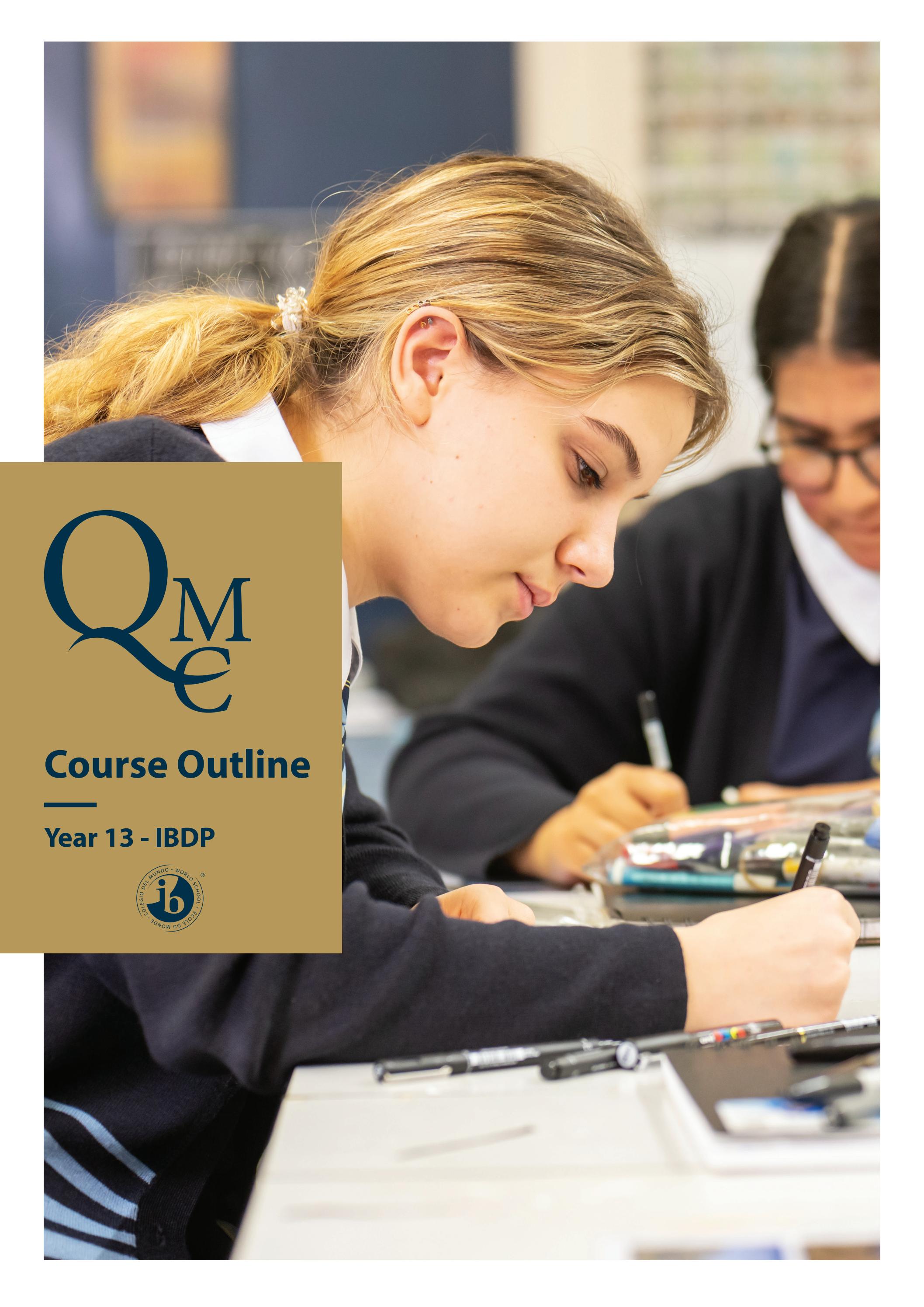 QMC Course Outline Booklet Year 13 IBDP 2023 by QueenMargaretCollege ...