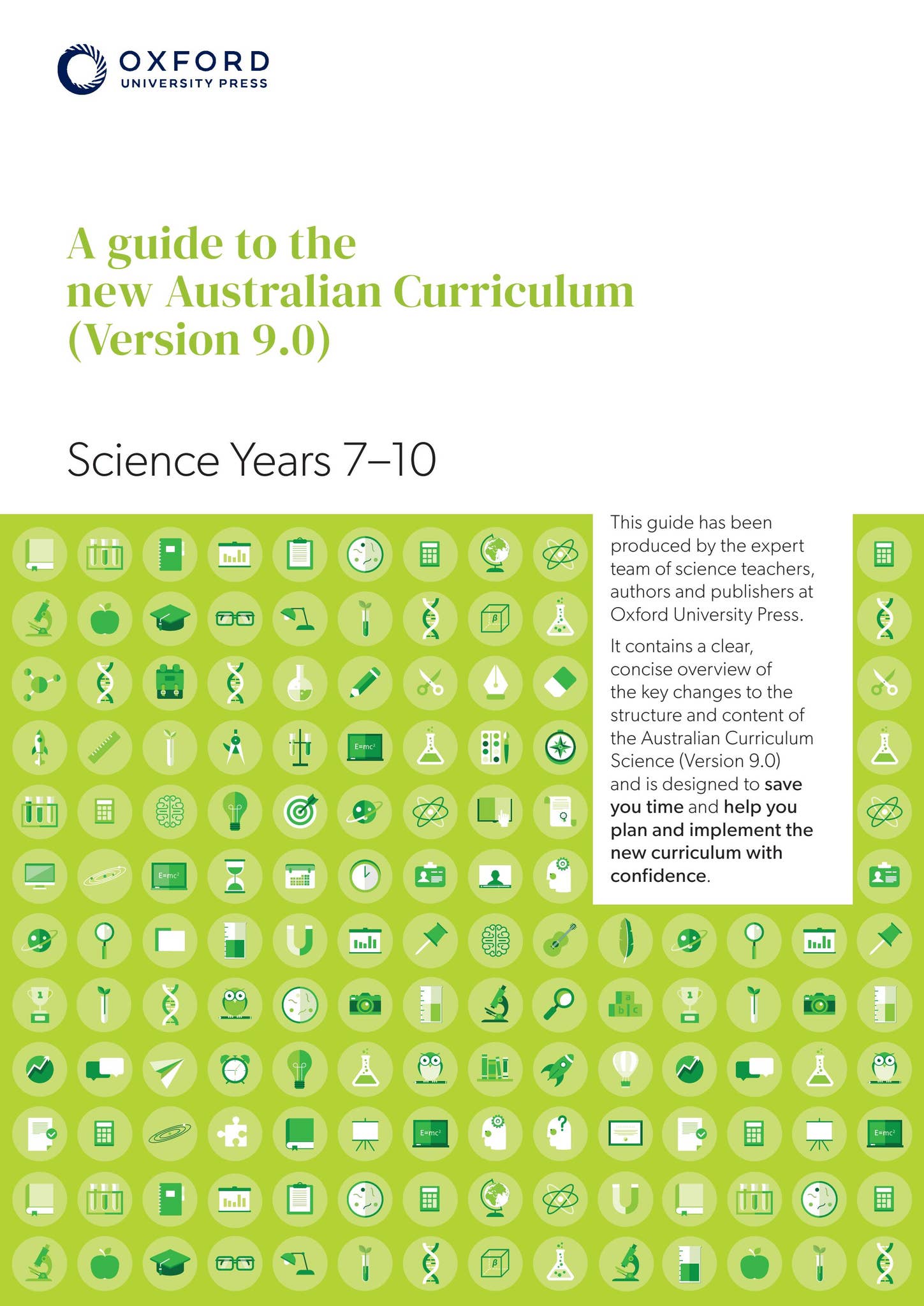 A guide to the new Australian Curriculum (Version 9.0) Science Years 7 ...