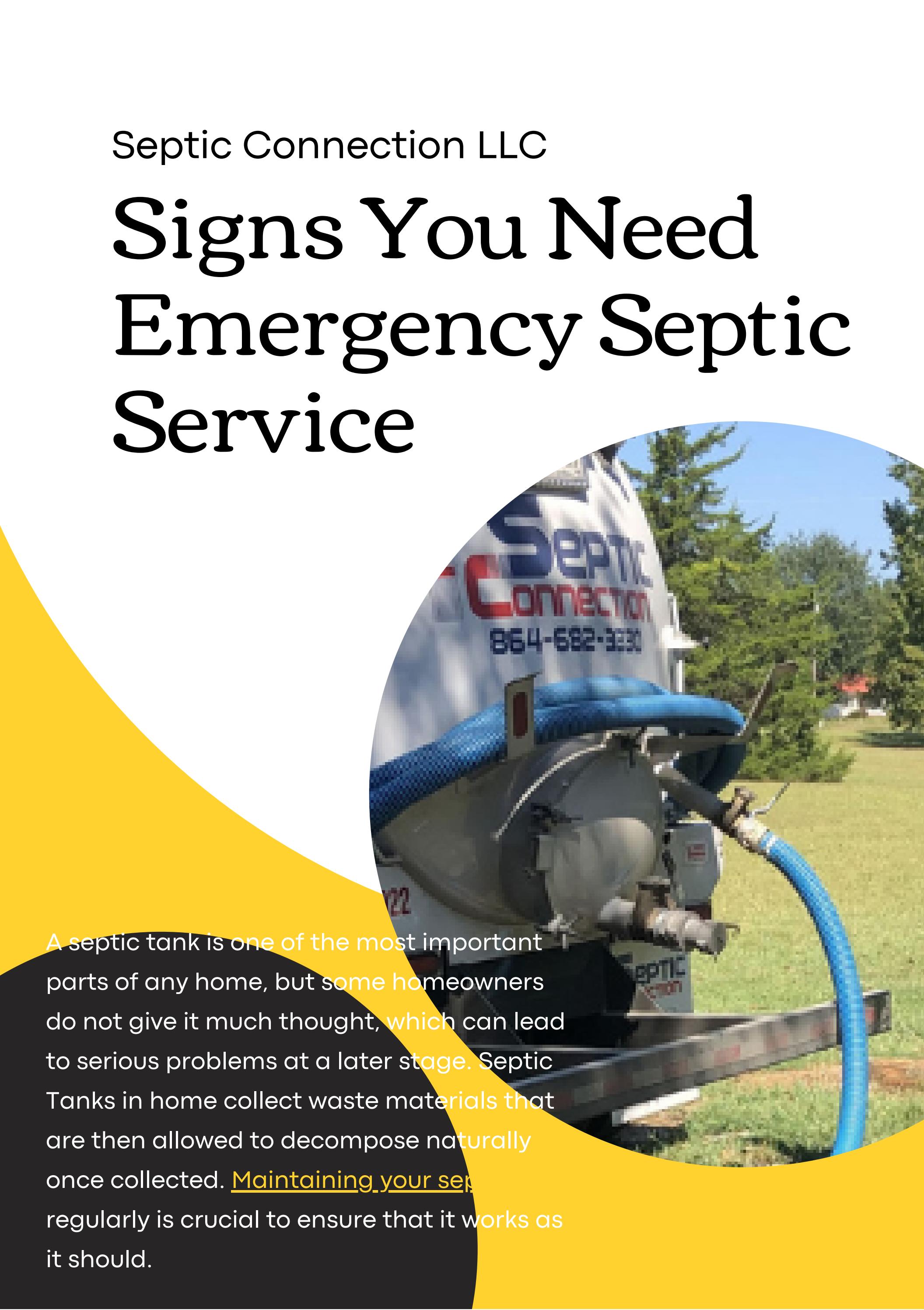 Signs You Need Emergency Septic Service by septicconnection - Issuu