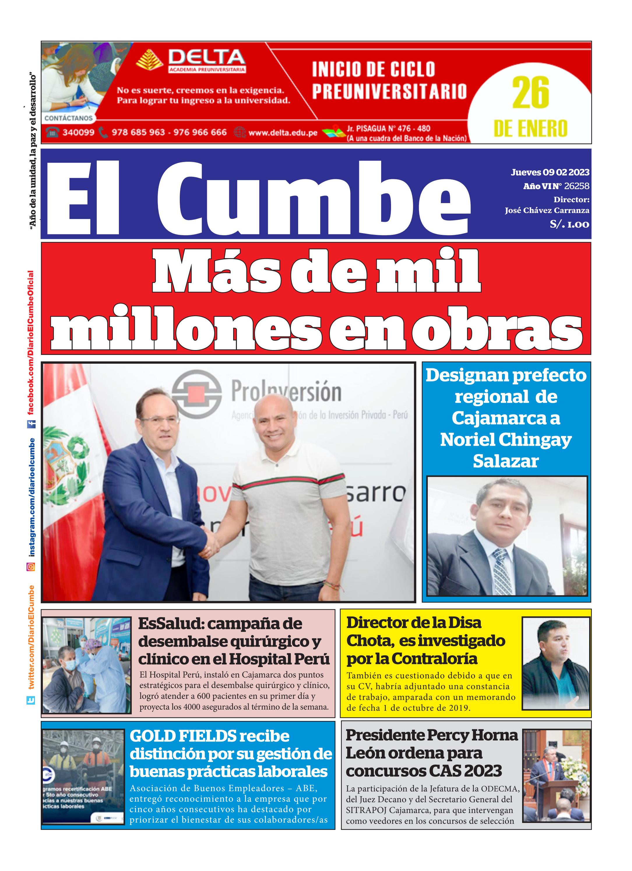 Diario EL CUMBE 09 de febrero del 2023 by Diario El Cumbe - Issuu