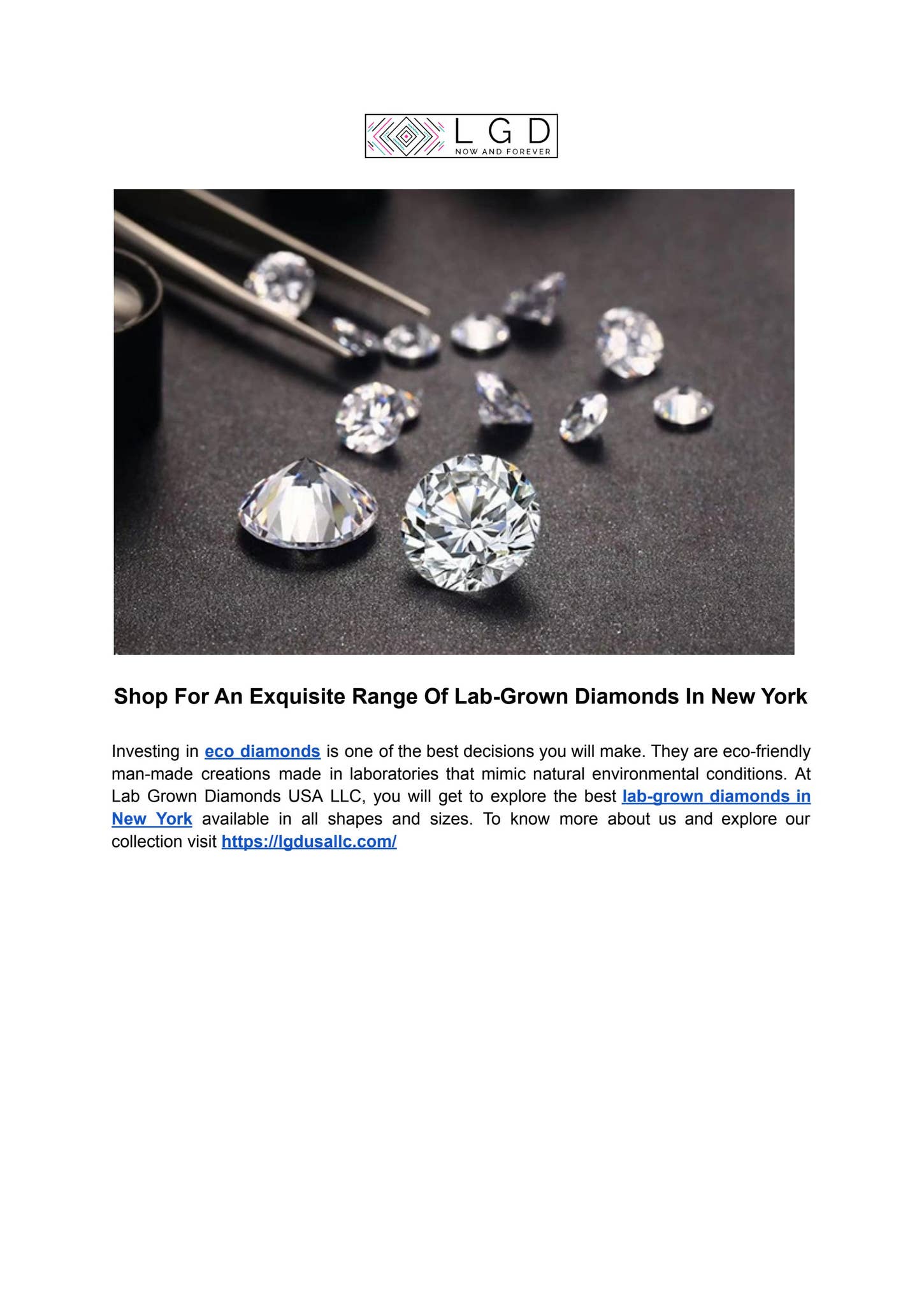 Shop For An Exquisite Range Of Lab-Grown Diamonds In New York by Lab ...