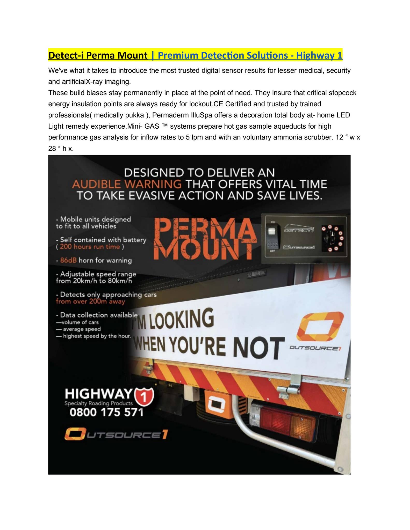 Detect-i Perma Mount | Premium Detection Solutions |Road Construction ...