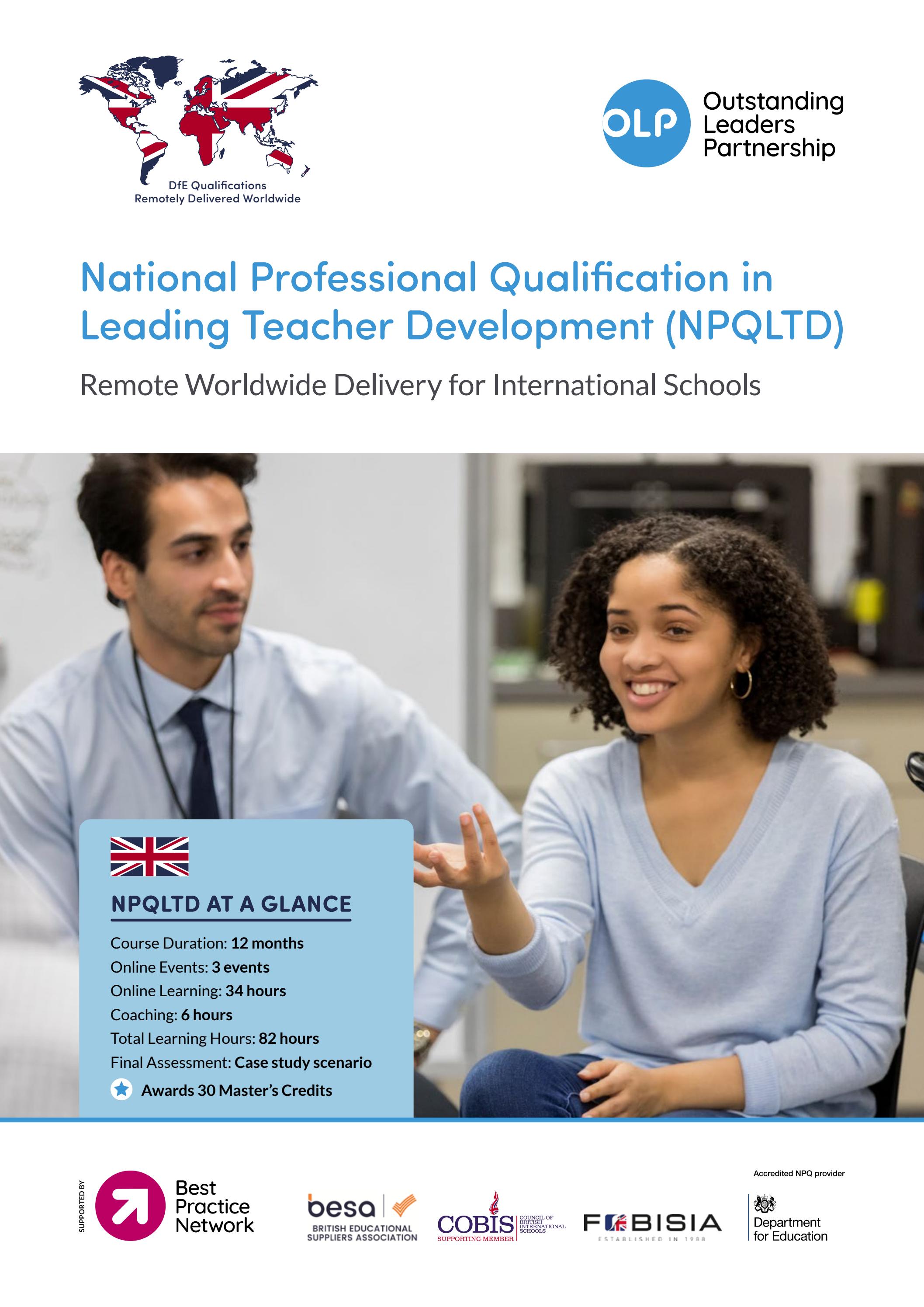 International NPQLTD - NPQ for Leading Teacher Development by Best-Practice-Network - Issuu