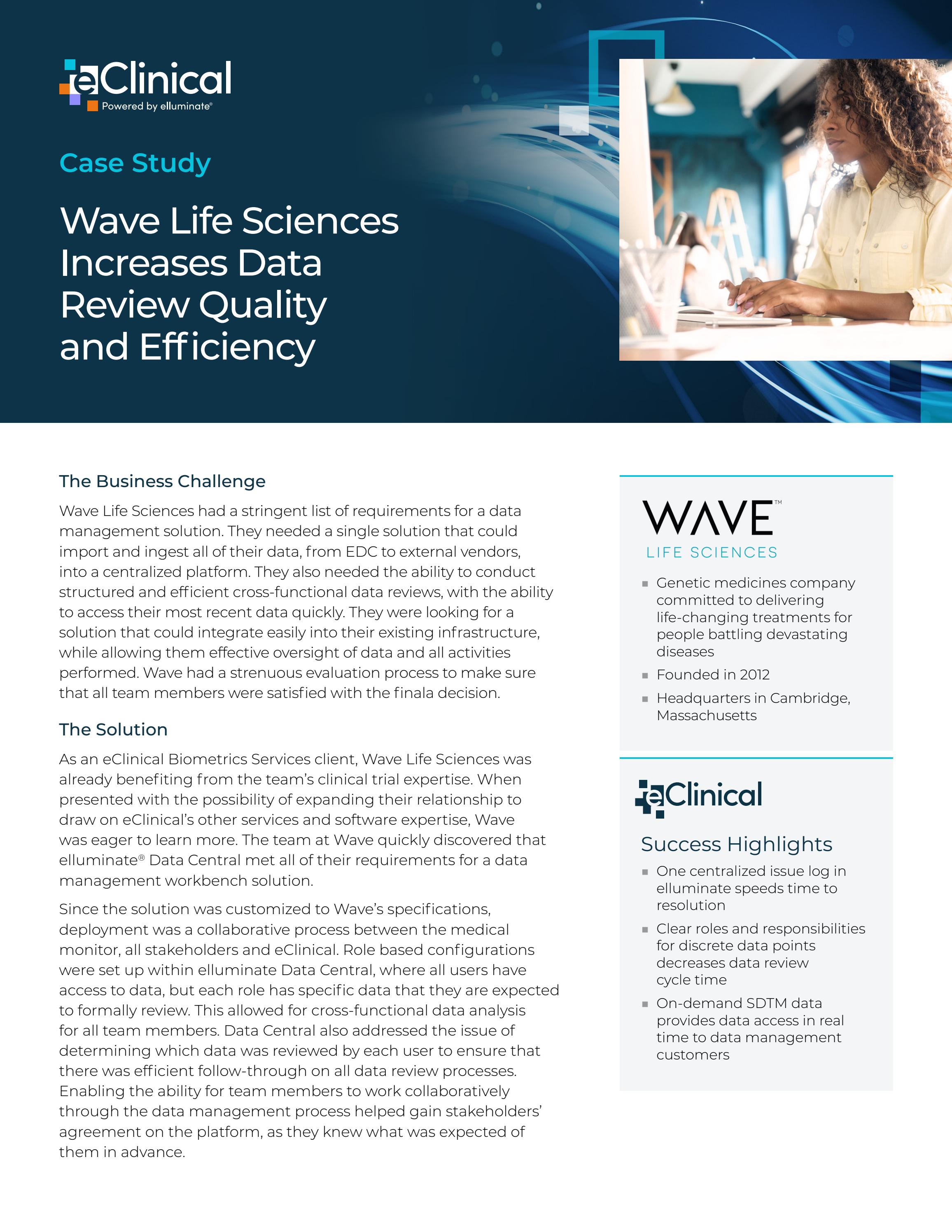 Wave Life Sciences Case Study by eClinical Solutions - Issuu