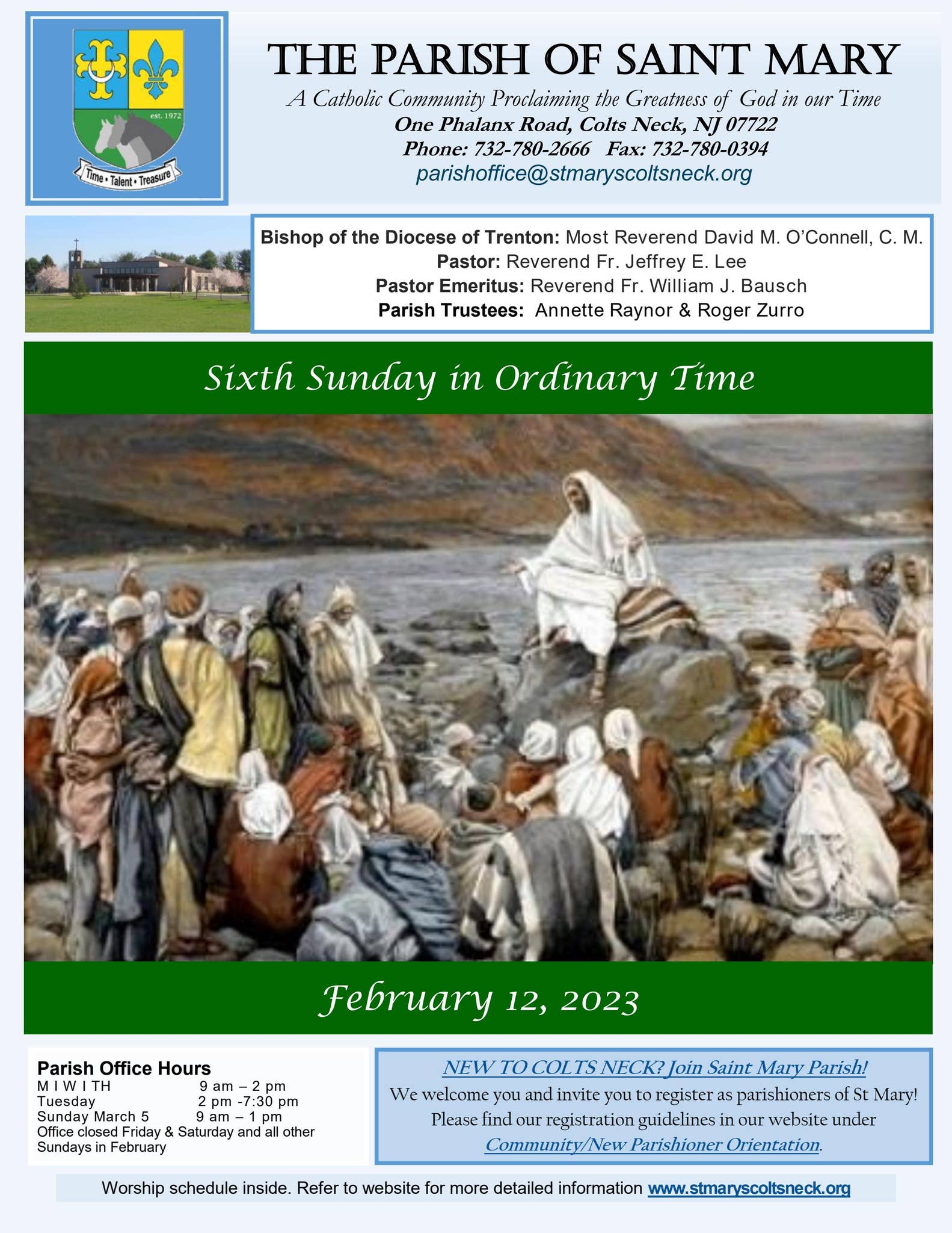 February 12, 2023 - Sixth Sunday in Ordinary Time by The Parish of Saint Mary - Issuu
