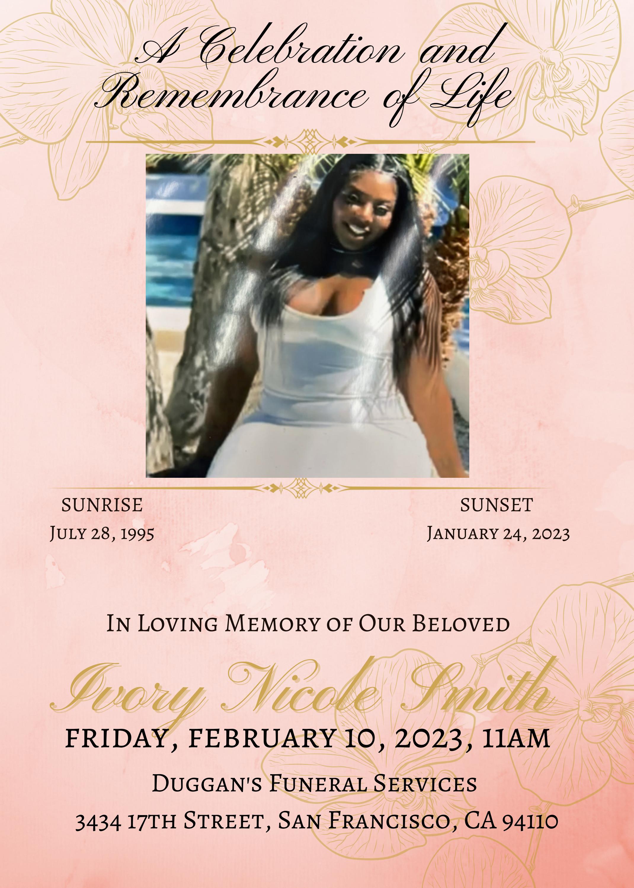 Ivory Nicole Smith- Obituary by Christina Gomez - Issuu