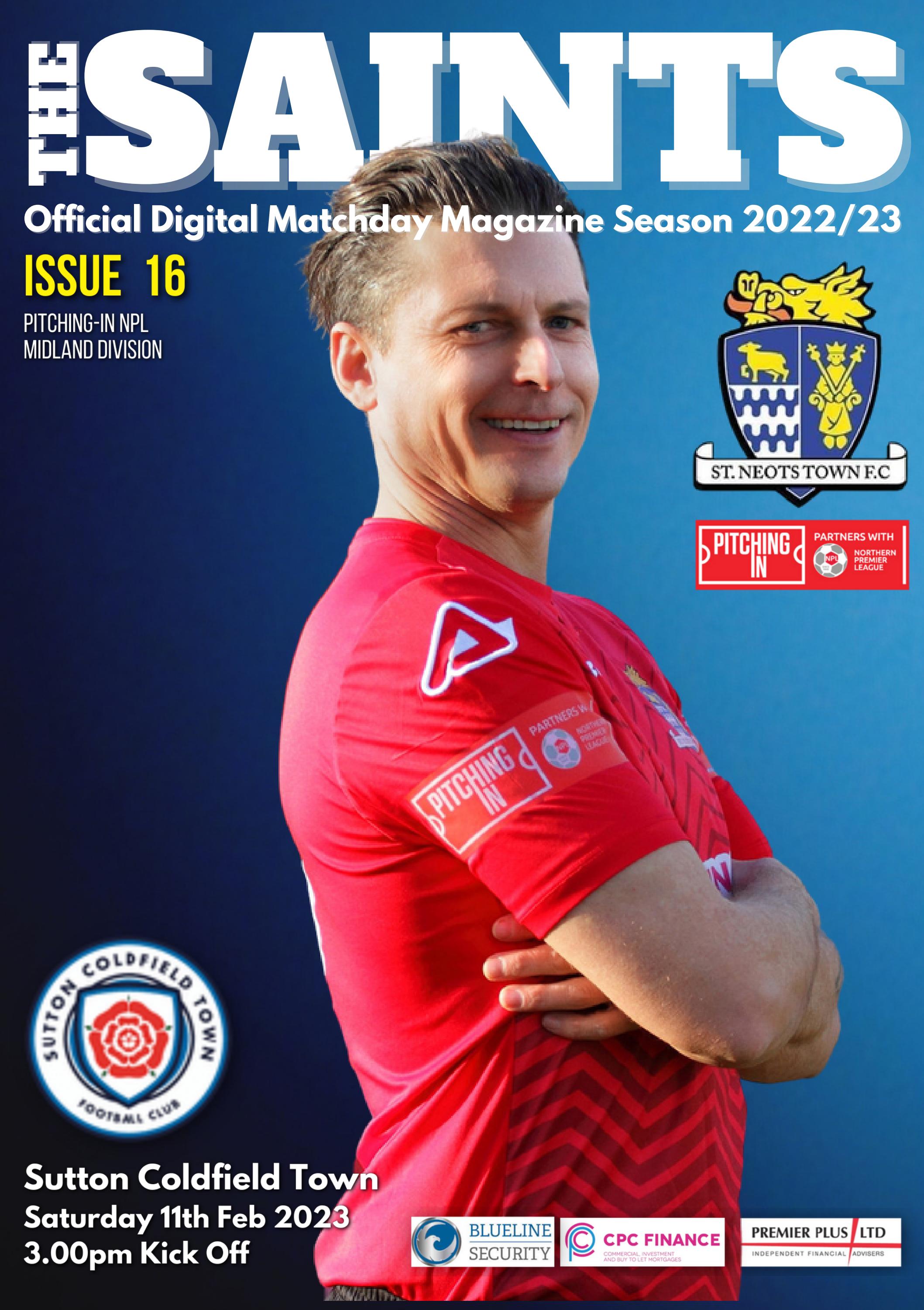 2022/23 - Issue Sixteen - Sutton Coldfield Town by St Neots Town ...
