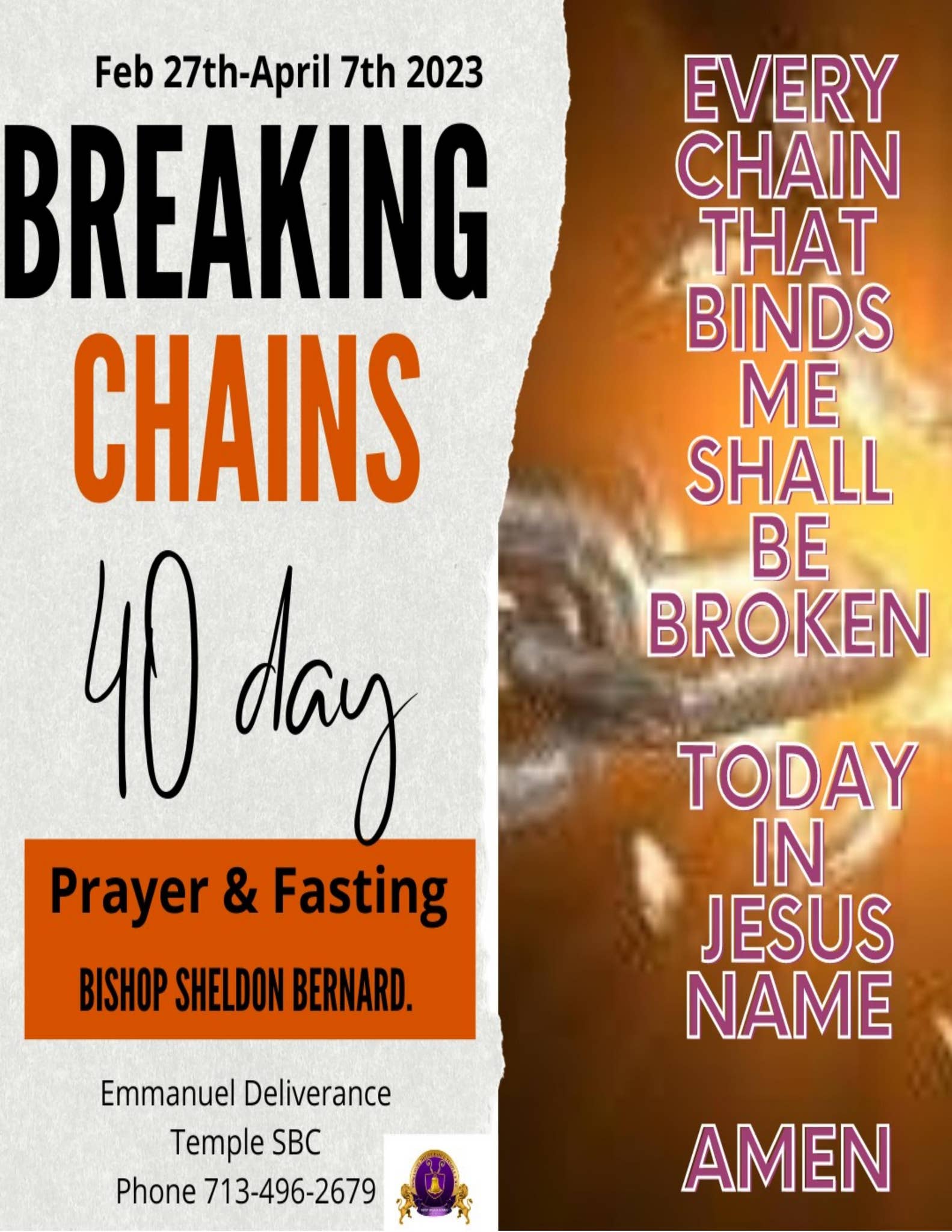 Breaking The Chains by Bishop Sheldon Bernard - Issuu