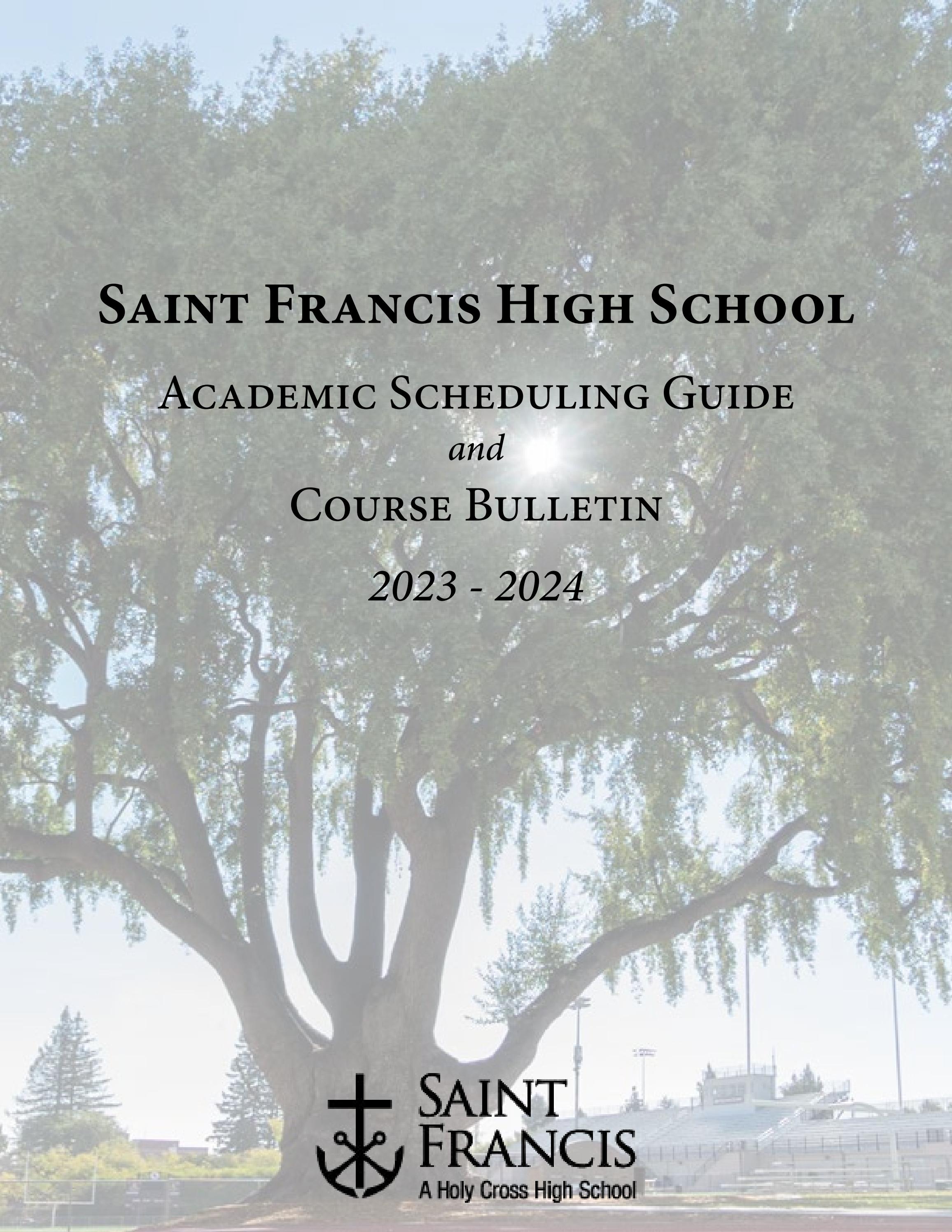 SFHS Course Bulletin and Scheduling Guide 2023-2024 by saint_francis_hs ...