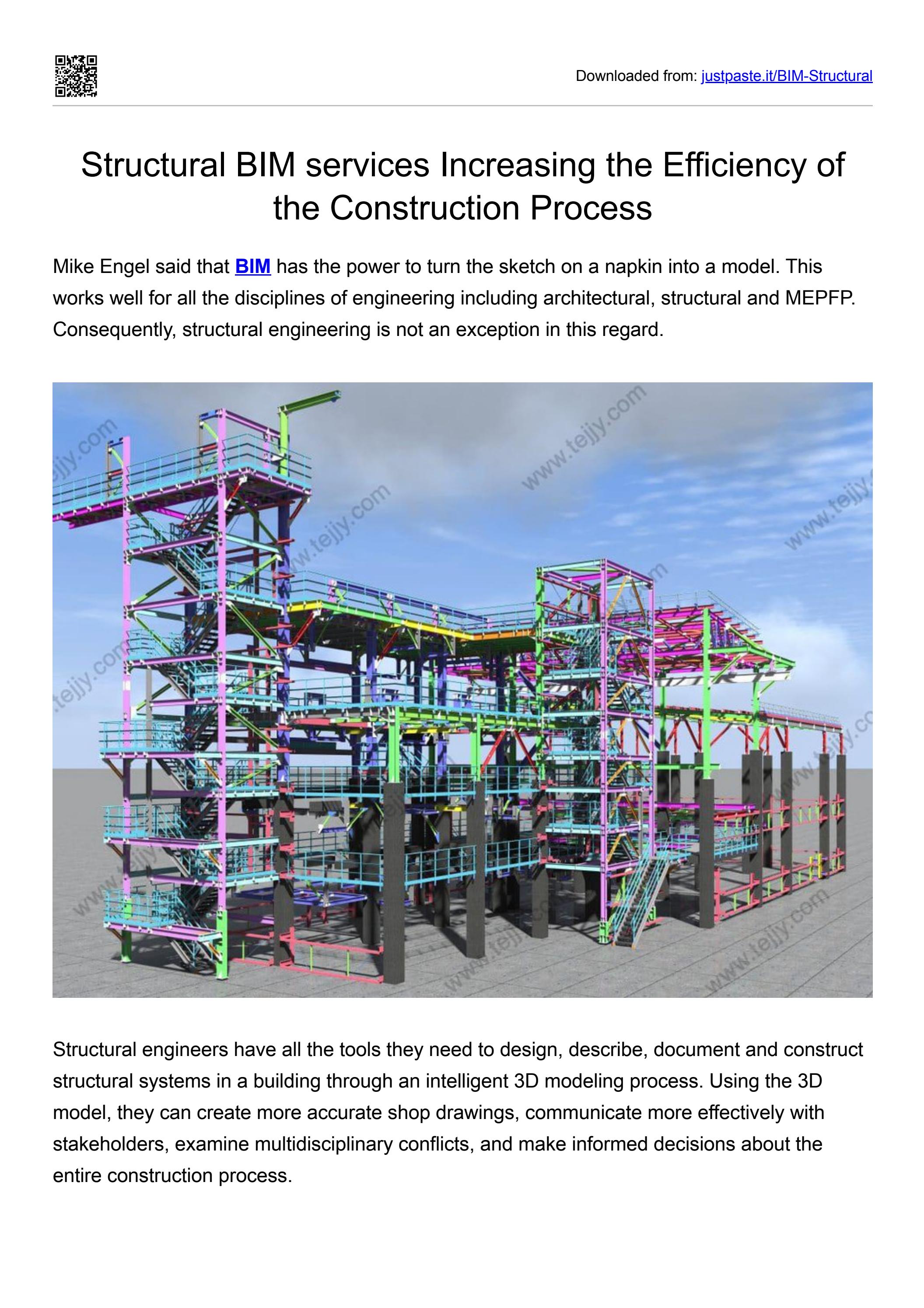 Structural BIM services Increasing the Efficiency of the Construction ...