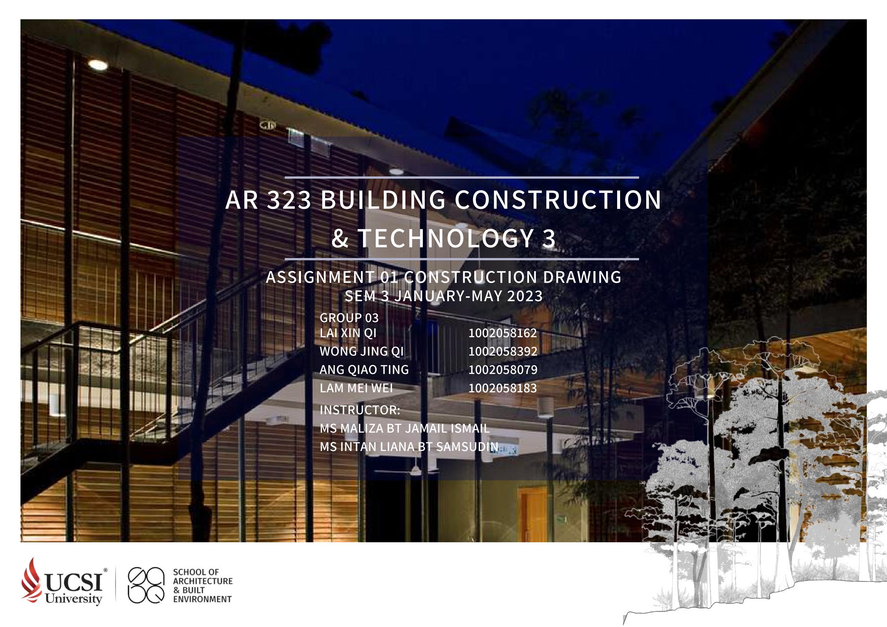 AR323_Building Construction & Technology 03_Assignment 01 by xinqiii ...