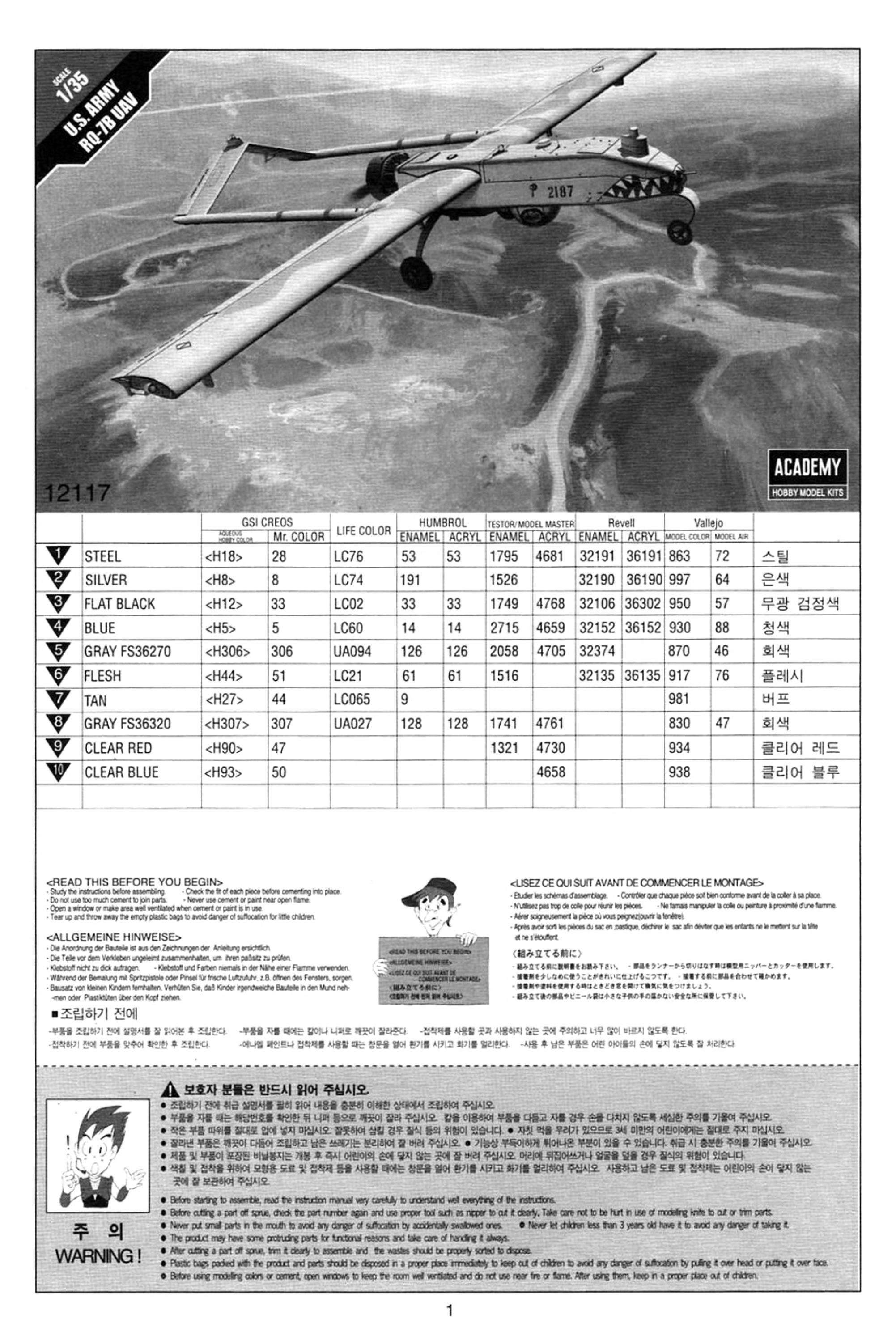 Academy 12117 RQ-7B, схема сборки by Modeland - Issuu