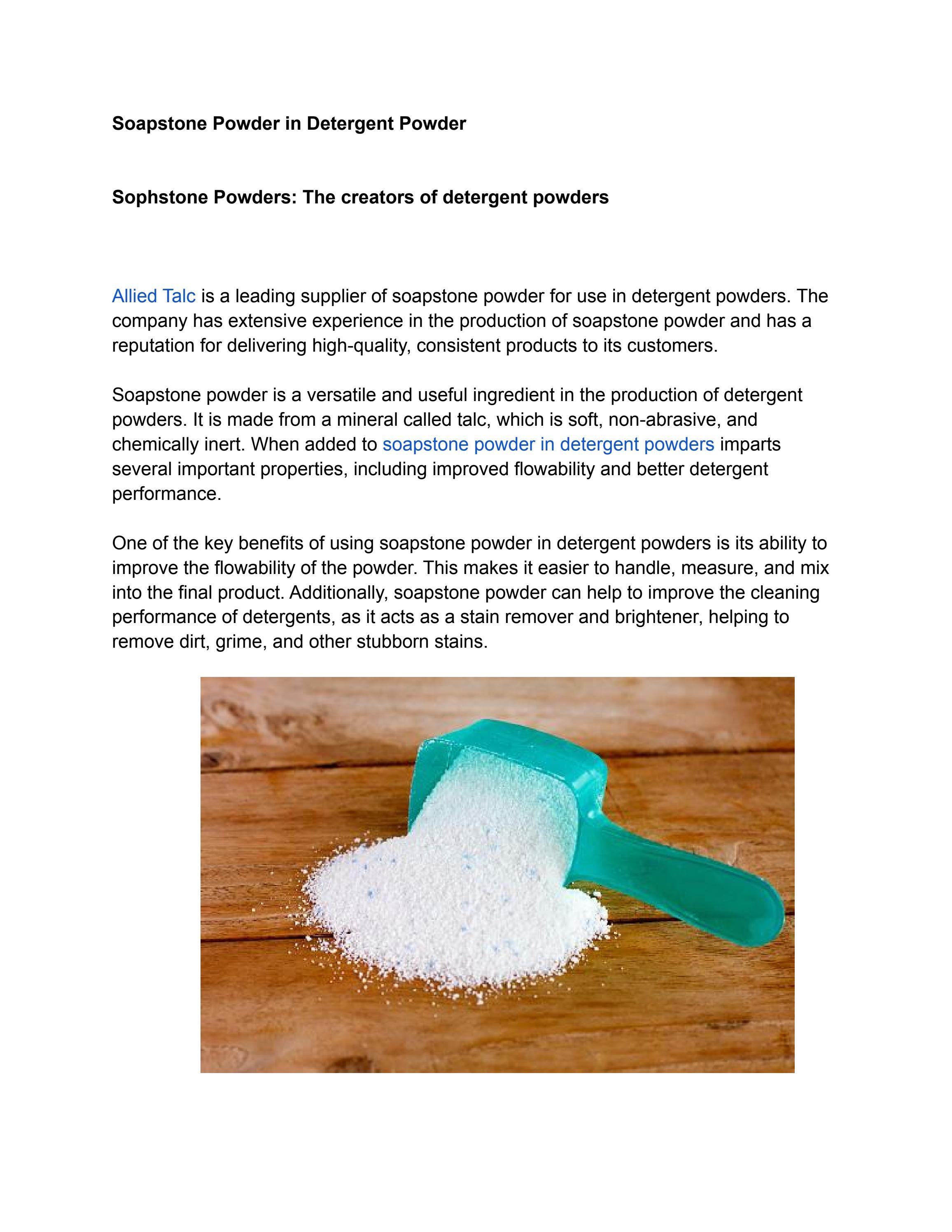 Detergent Powder Components at Roger Marino blog