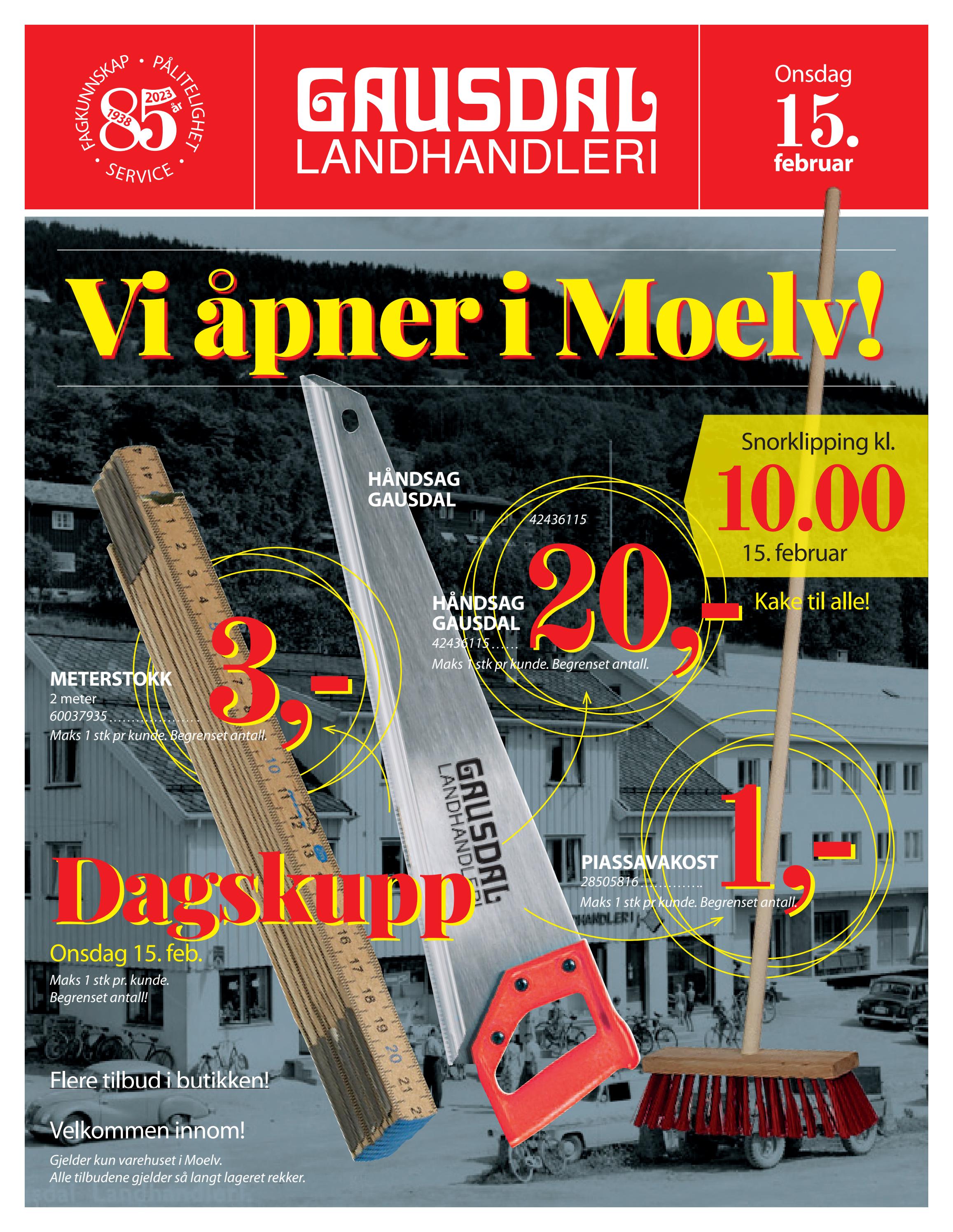 Offisiell åpning i Moelv by Gausdal Landhandleri AS - Issuu