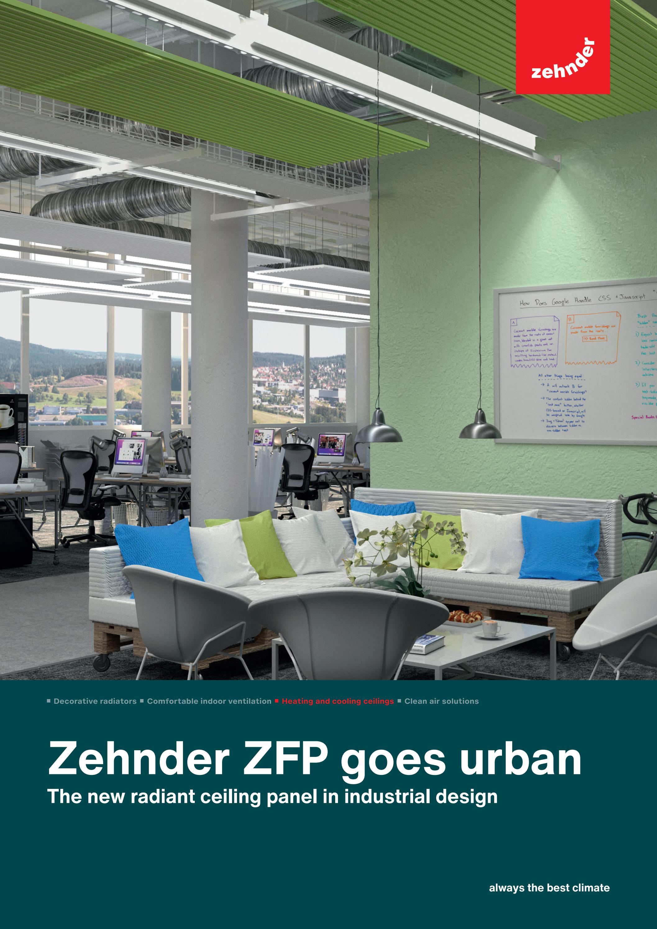 Zehnder Product Brochure | ZFP Urban by Zehnder UK - Issuu