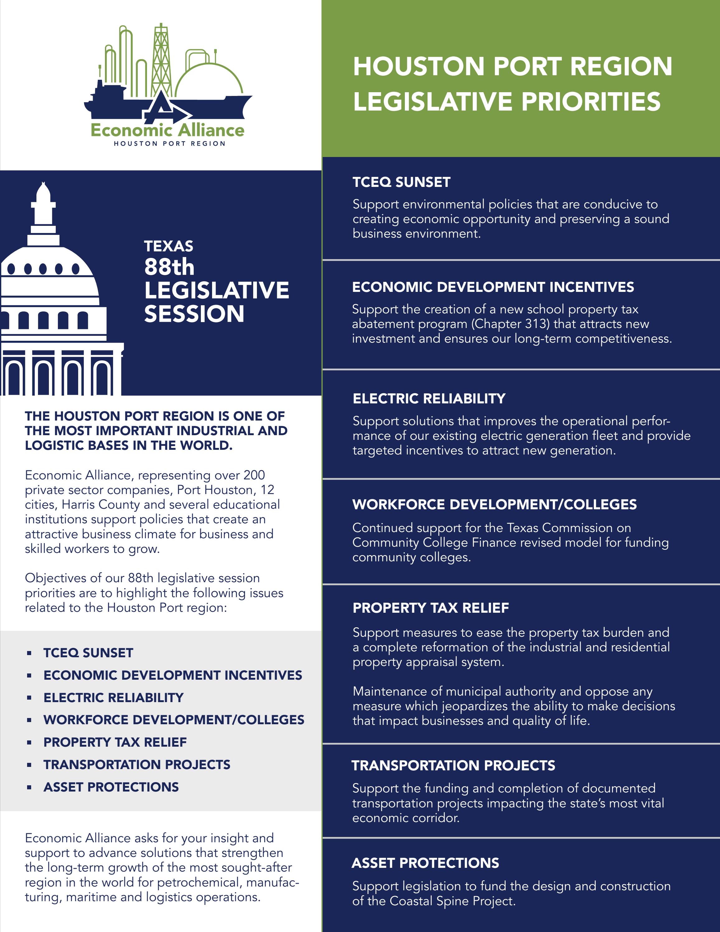 Texas 88th Legislative Session White Paper by Economic Alliance Houston ...