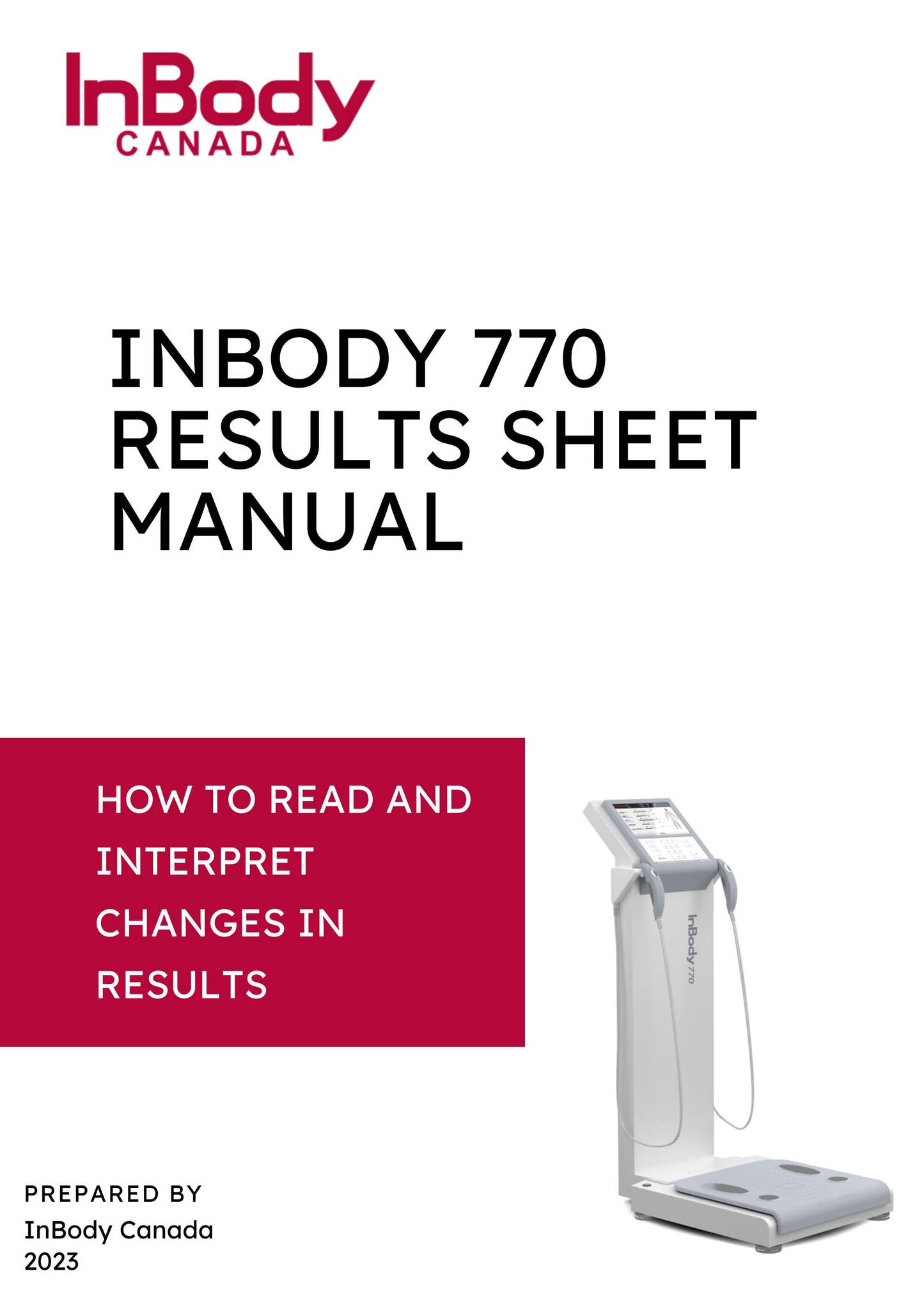 InBody 770 Manual - Draft by InBodyCanada - Issuu