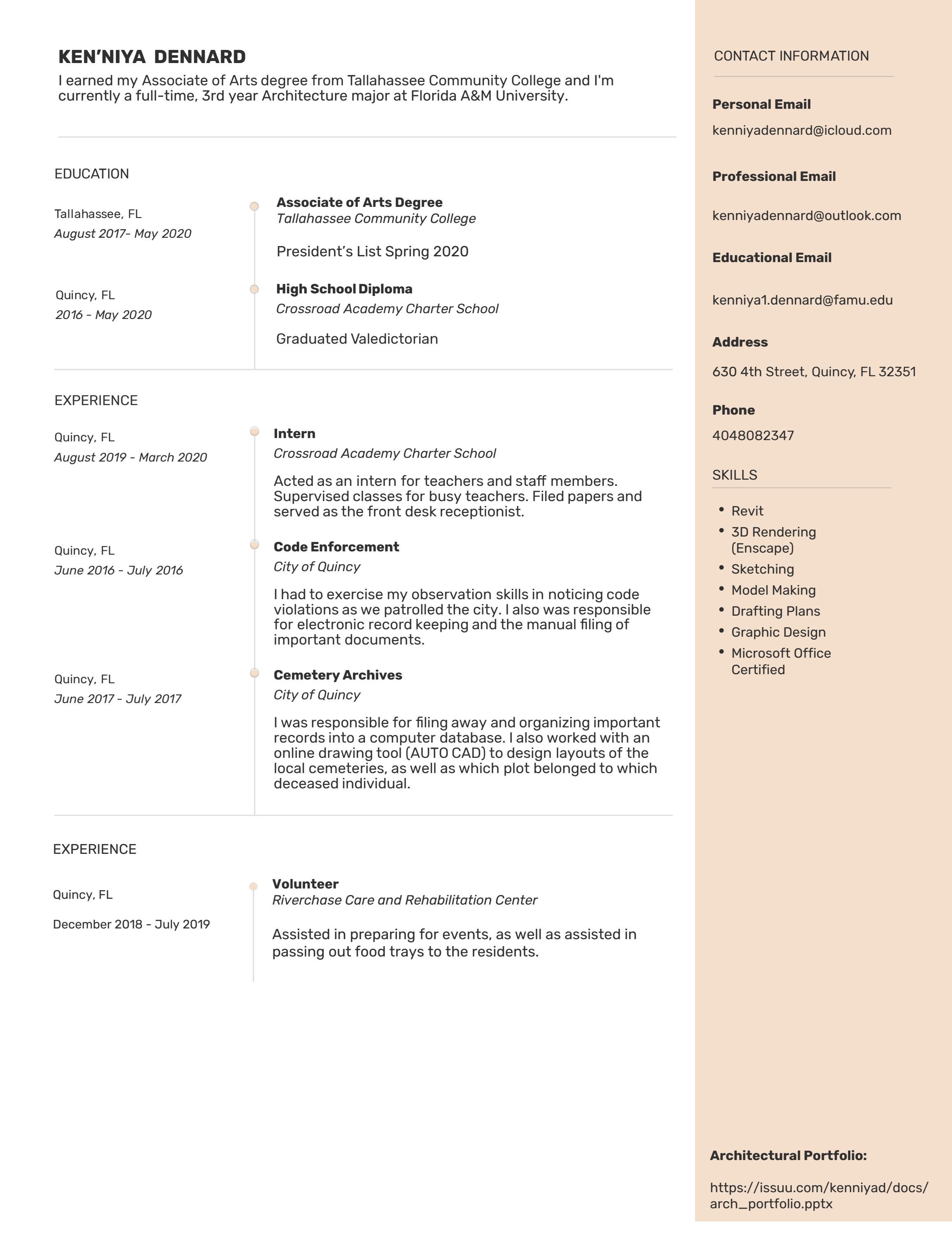 Ken'Niya Dennard's Resume by kenniyad - Issuu