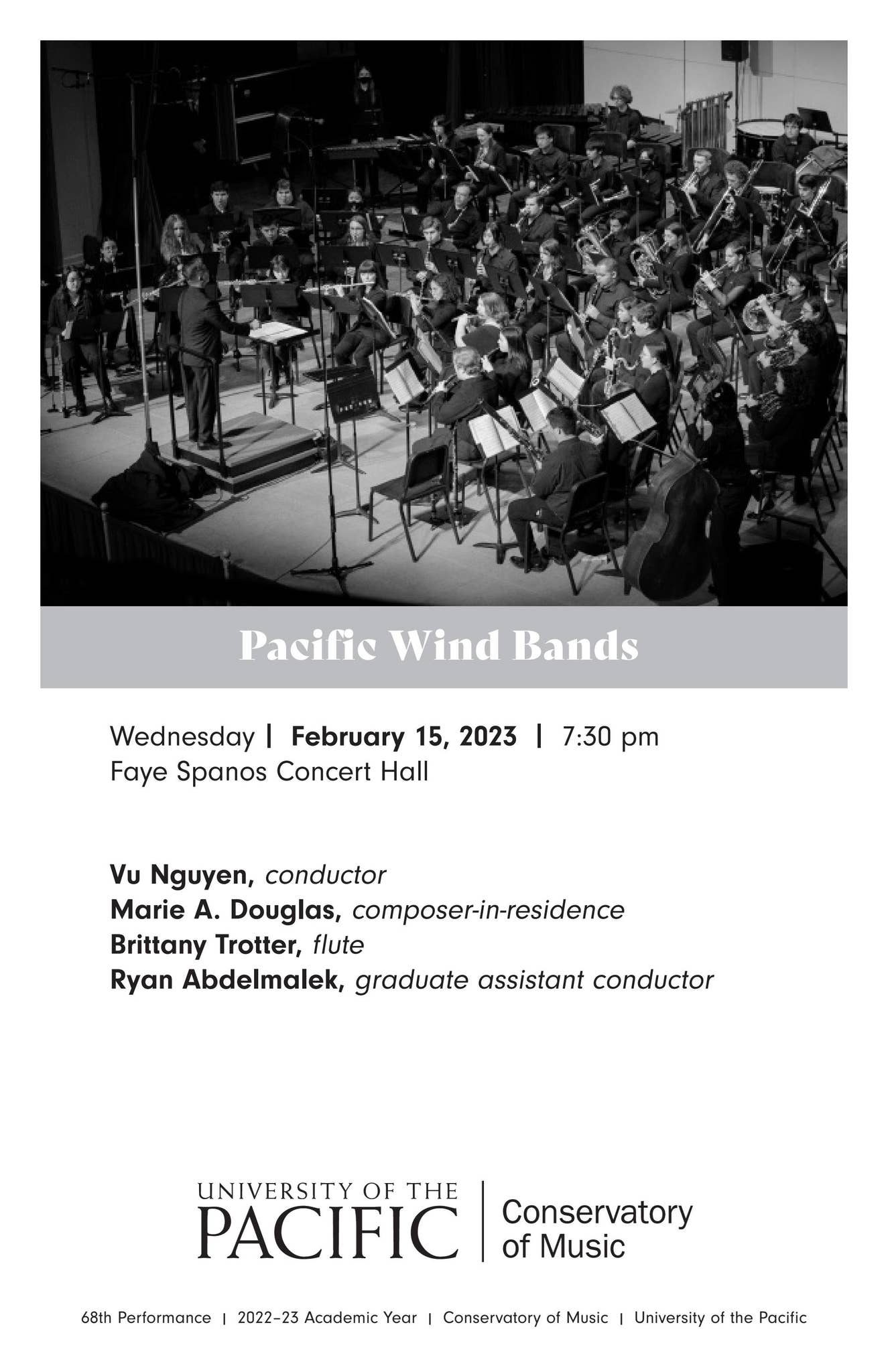 2/15/23 Pacific Wind Bands by University of the Pacific Conservatory of ...